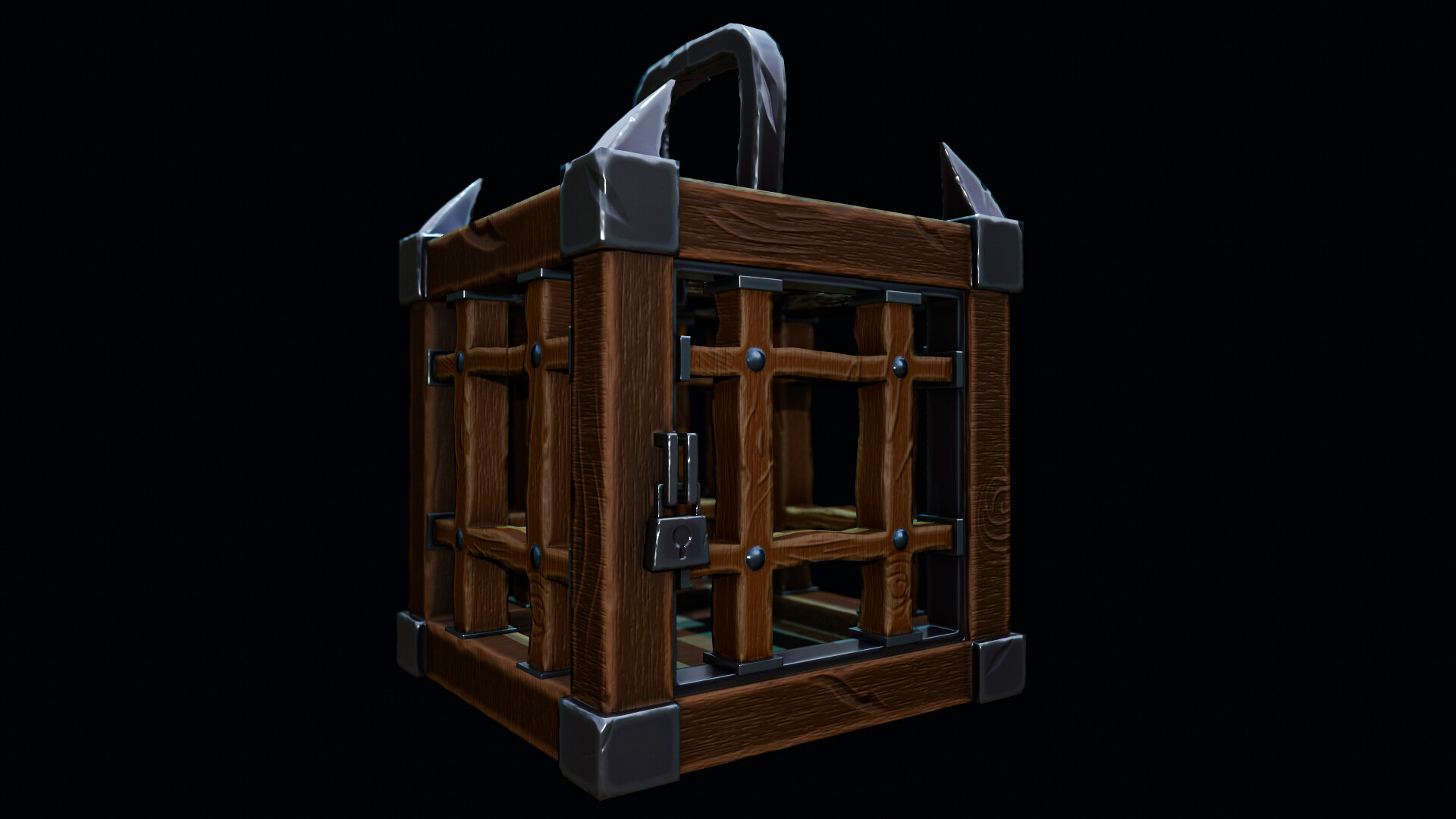 ArtStation - Stylized cage - Game asset