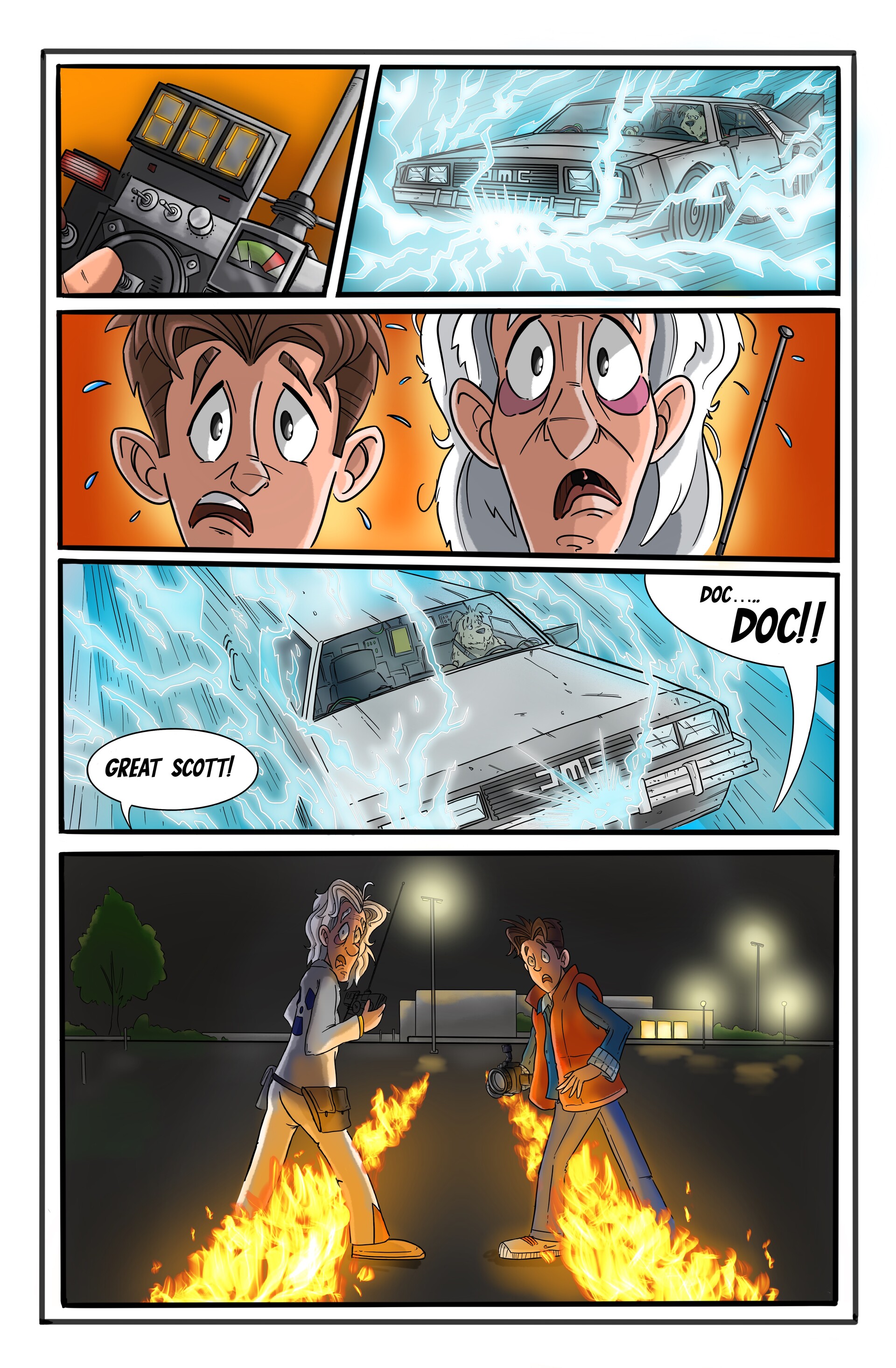 ArtStation - Back to the Future Comic Art pg2