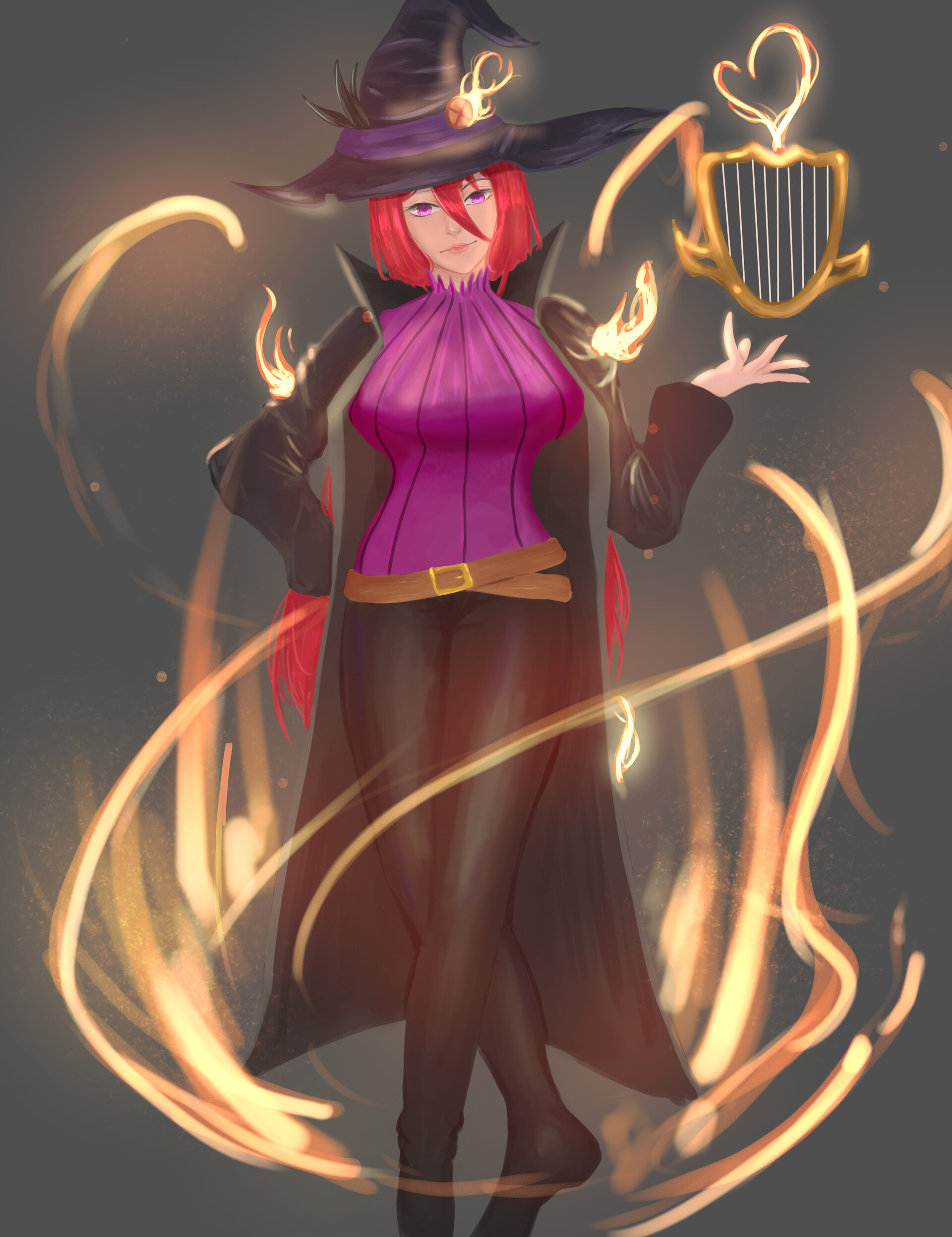 ArtStation - Flame Bard Concept