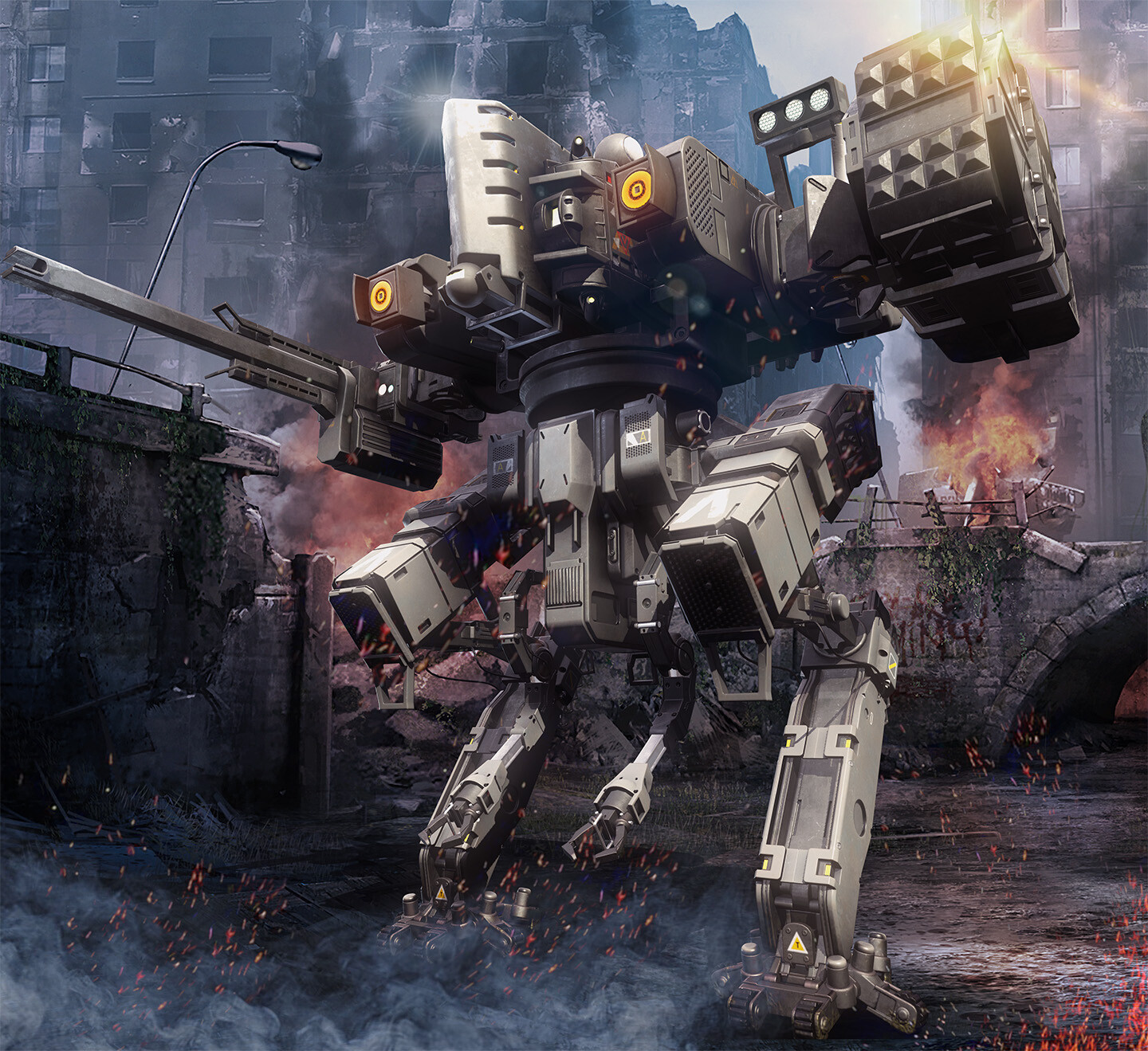 ArtStation - Medium mech tier 2 practice