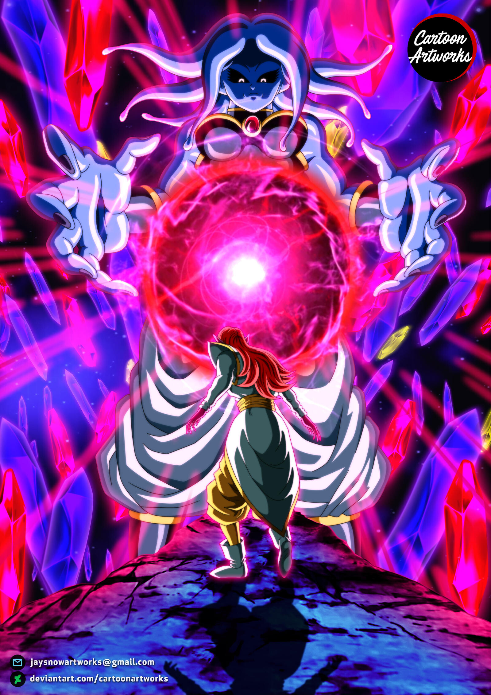 ArtStation - Majin OC VS Kai - Final Encounter = COMMISSION