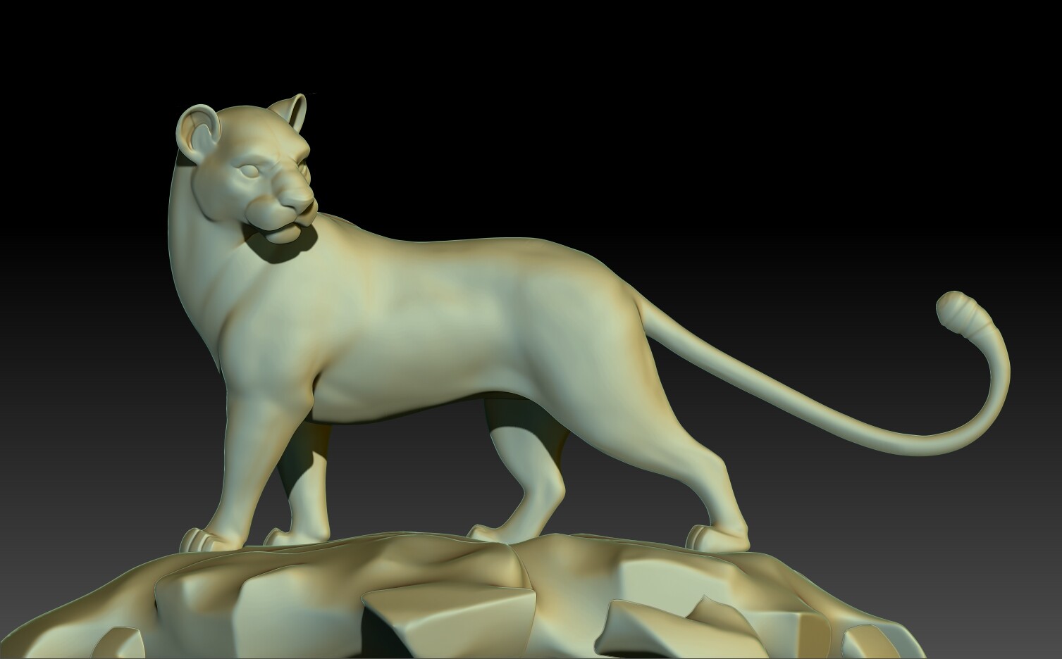 ArtStation - tiger sculpt model