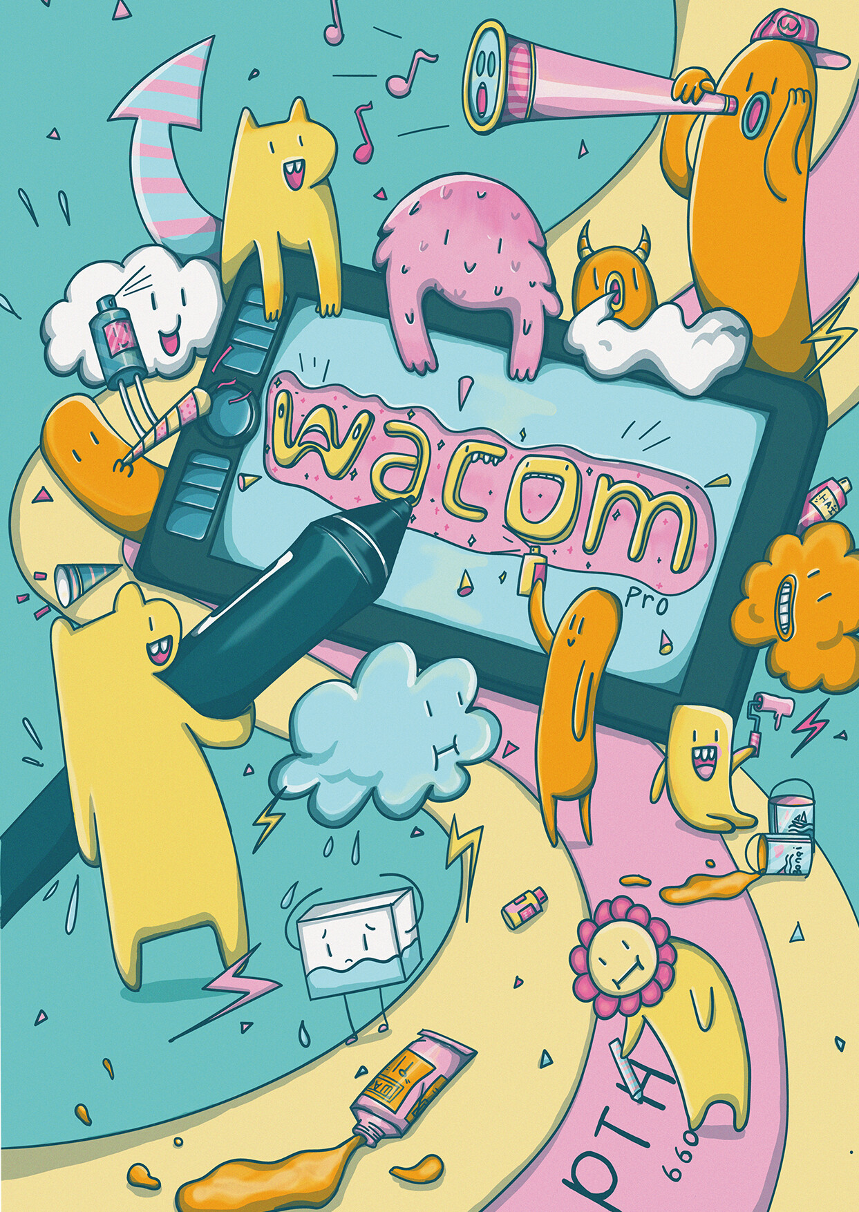 ArtStation - poster for Wacom PTH 660