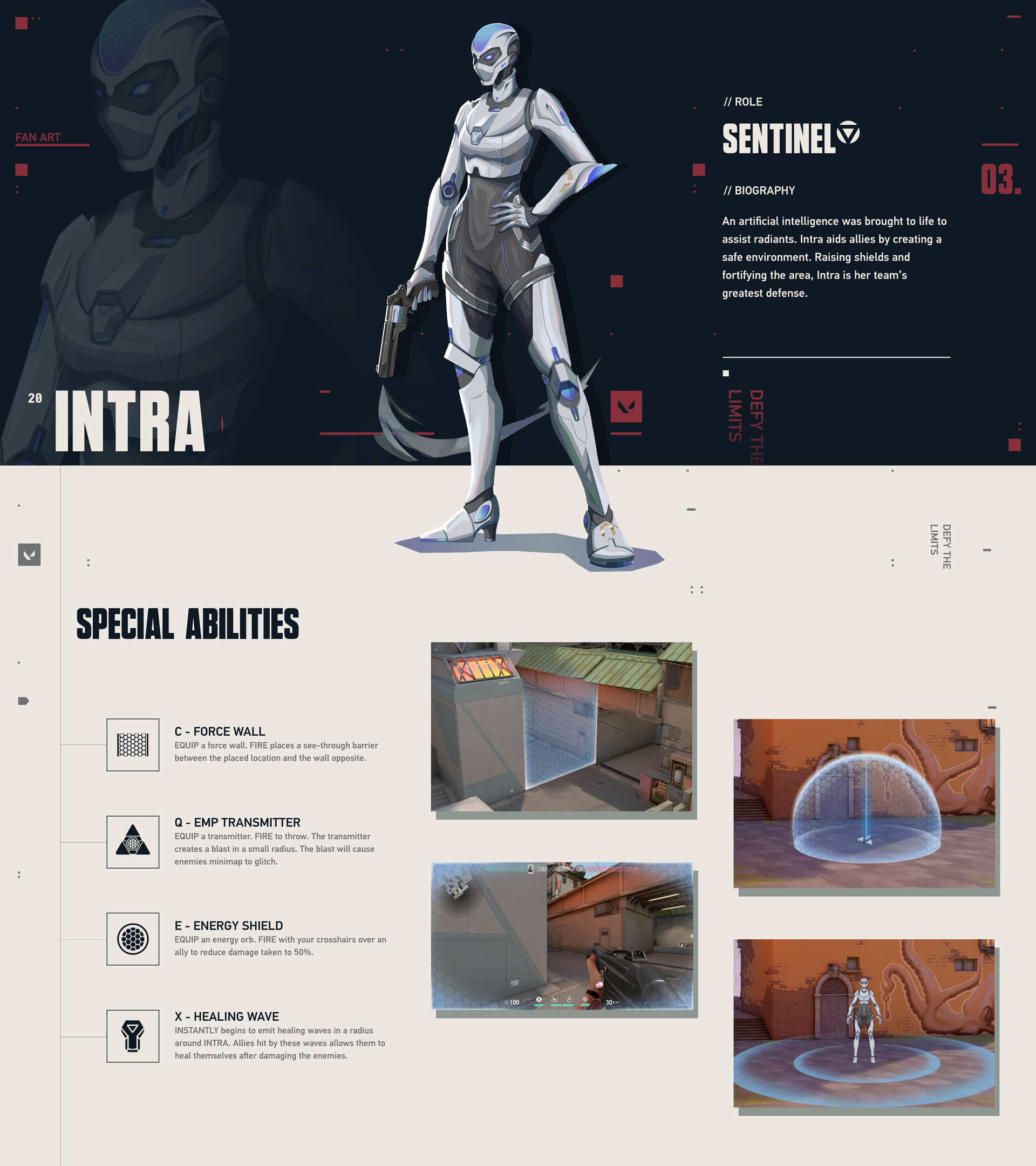 Chloe Nguyen - Intra - Valorant Character Concept (Fan Art)