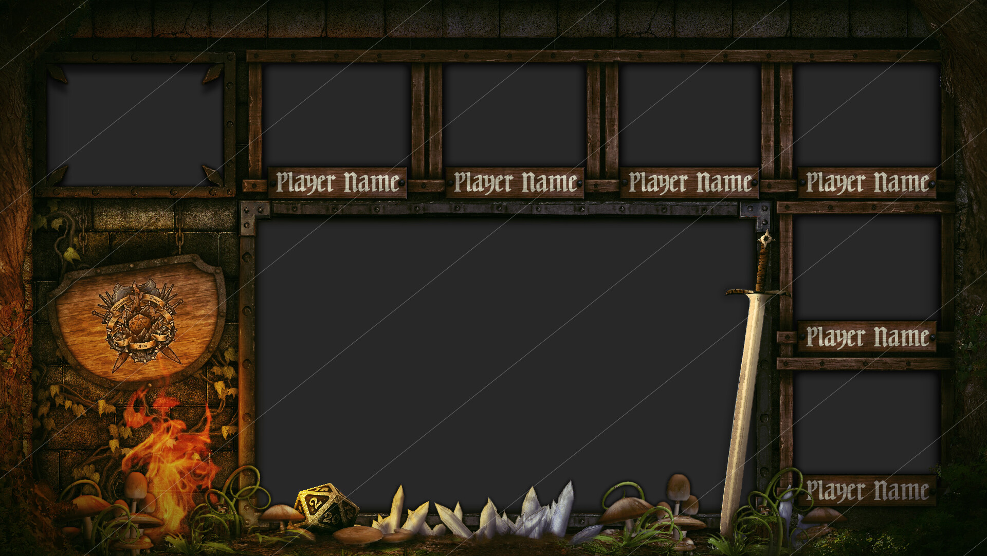 ArtStation - Stream of Chaos TTRPG overlay