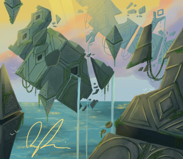 ArtStation - MTG Zendikar Environment -Island