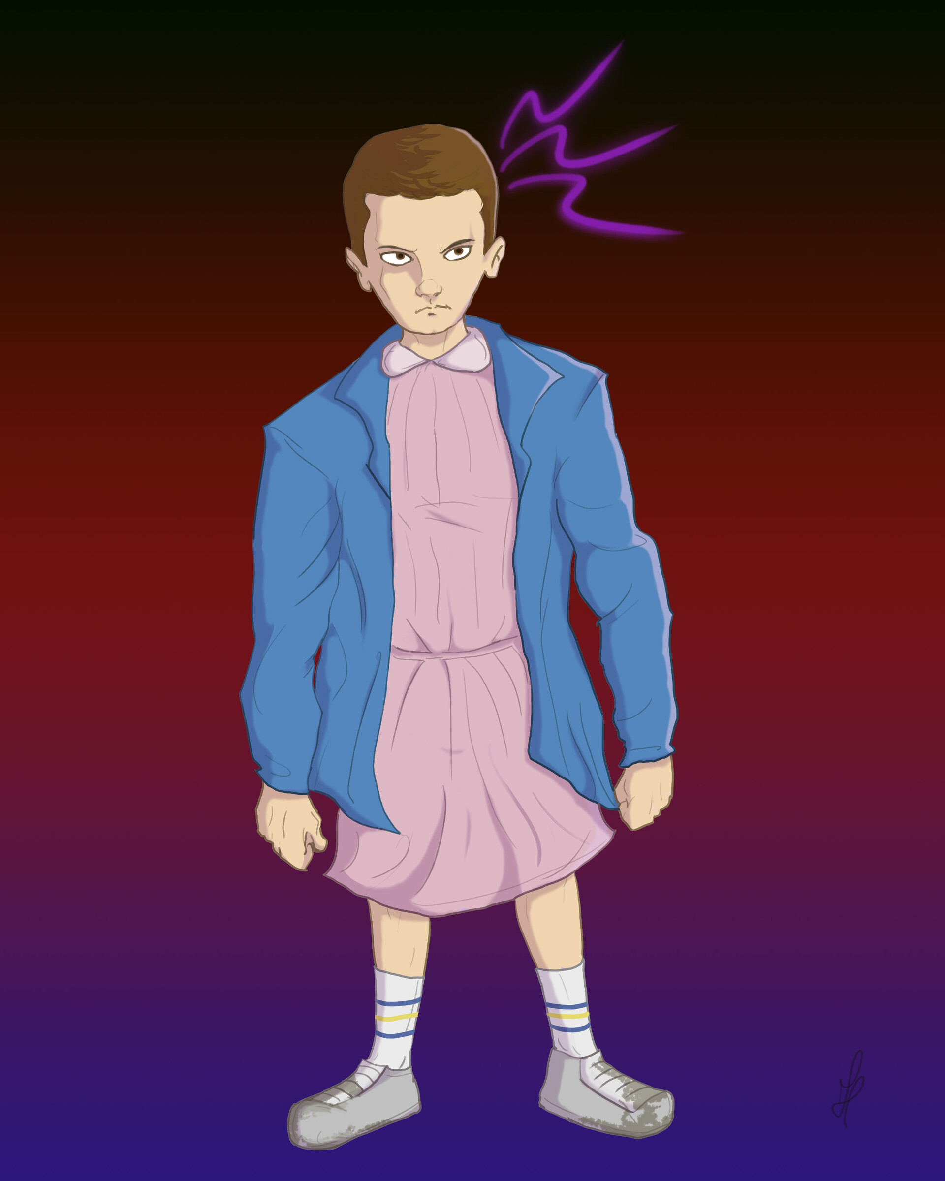 ArtStation - Eleven from Stranger Things | Fanart