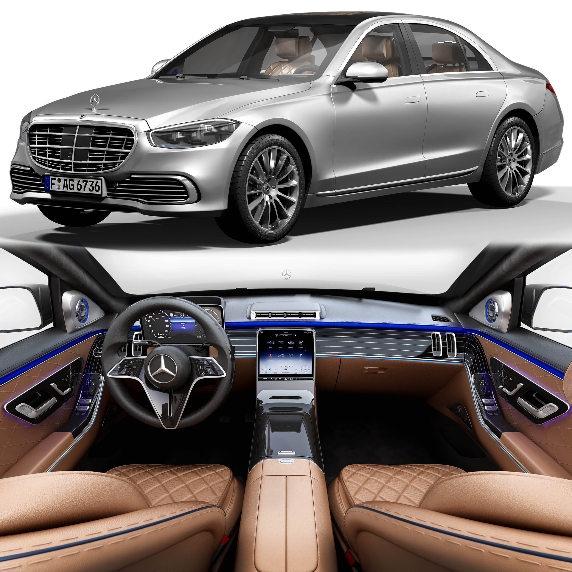 ArtStation - Mercedes-benz S400d 2021