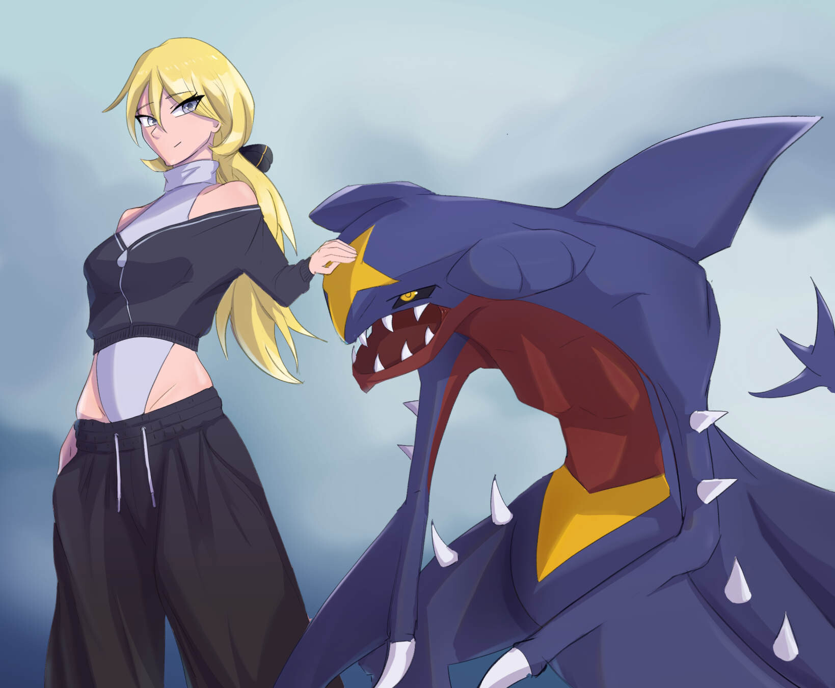 ArtStation - Cynthia and Garchomp