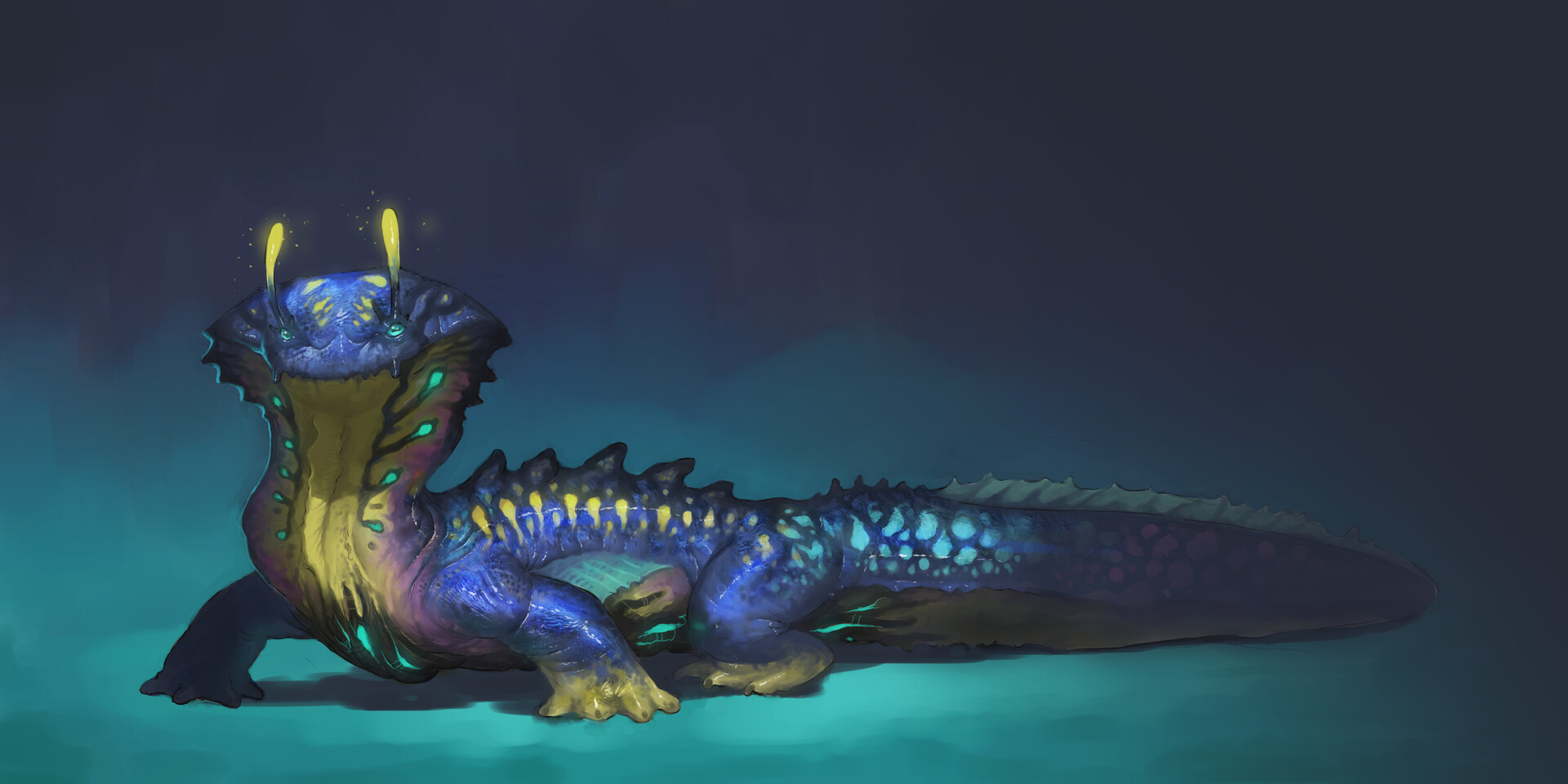 ArtStation - Caudacebia , the mutated salamander
