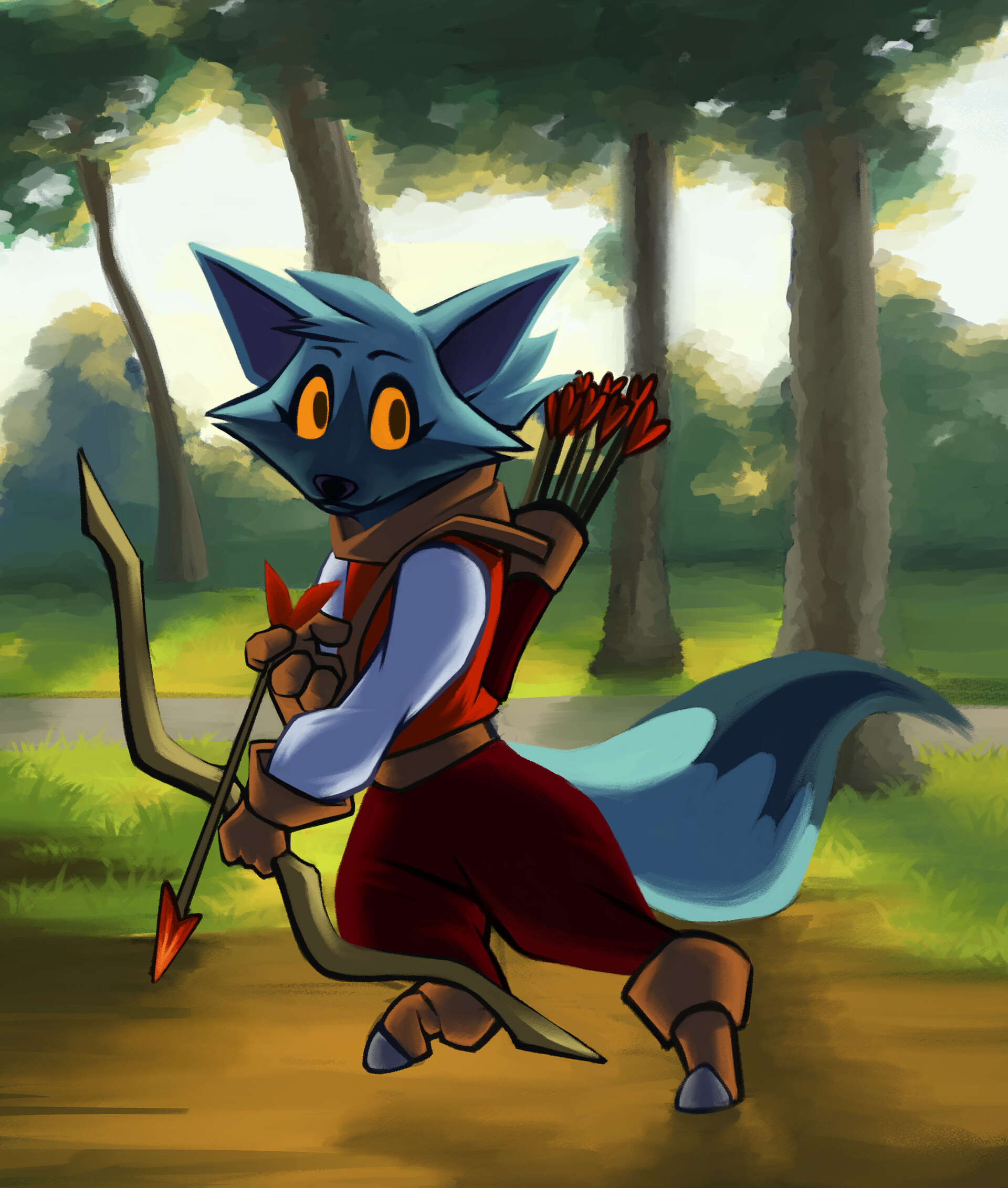 ArtStation - Gust in the woods