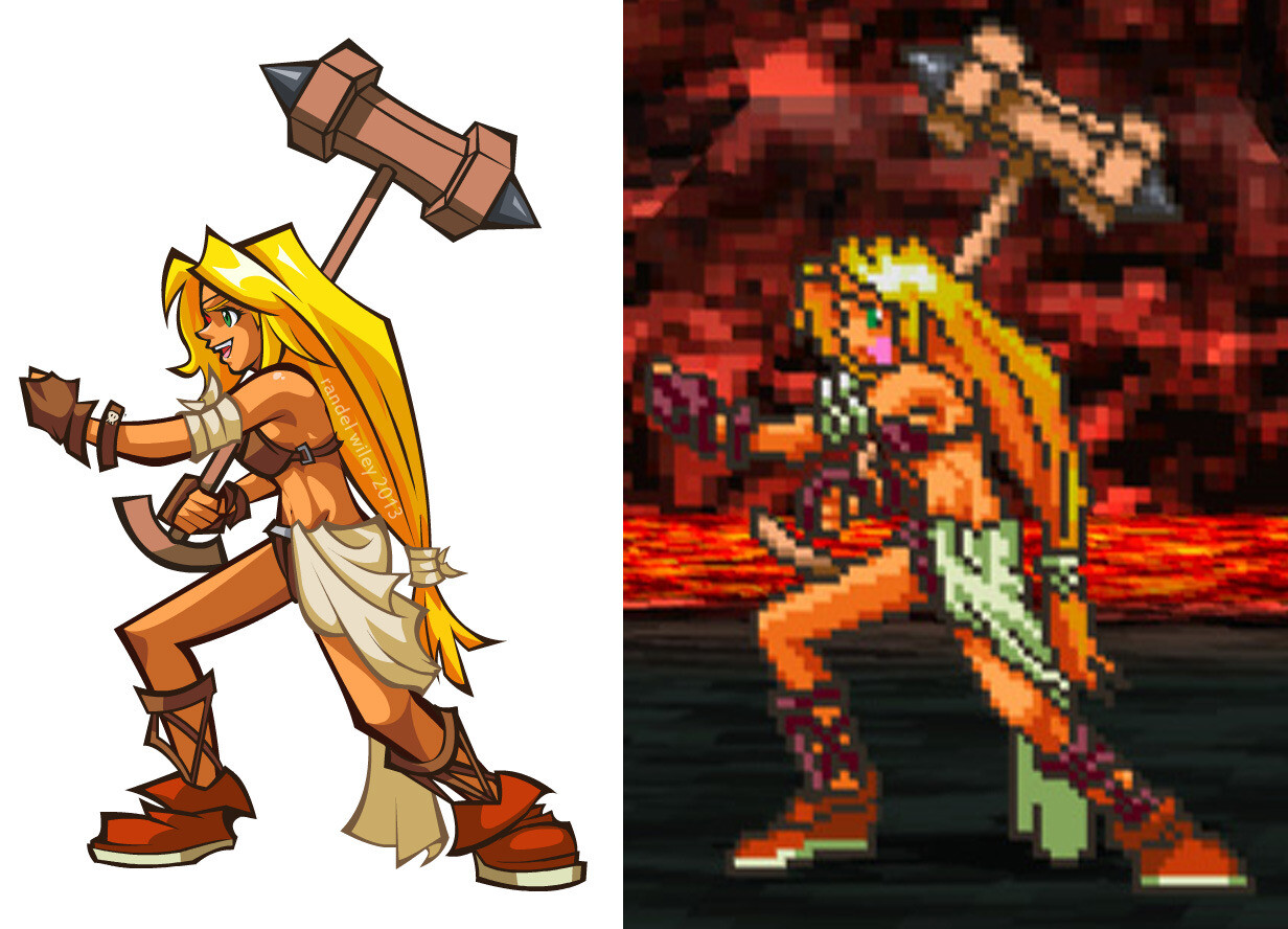 Randel Wiley - Thousand Arms Restylized Vectors