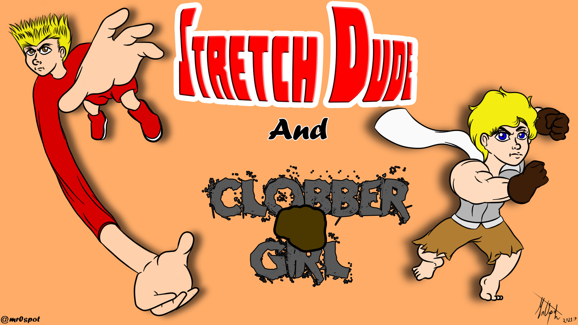 ArtStation - Stretch dude and Clobber girl