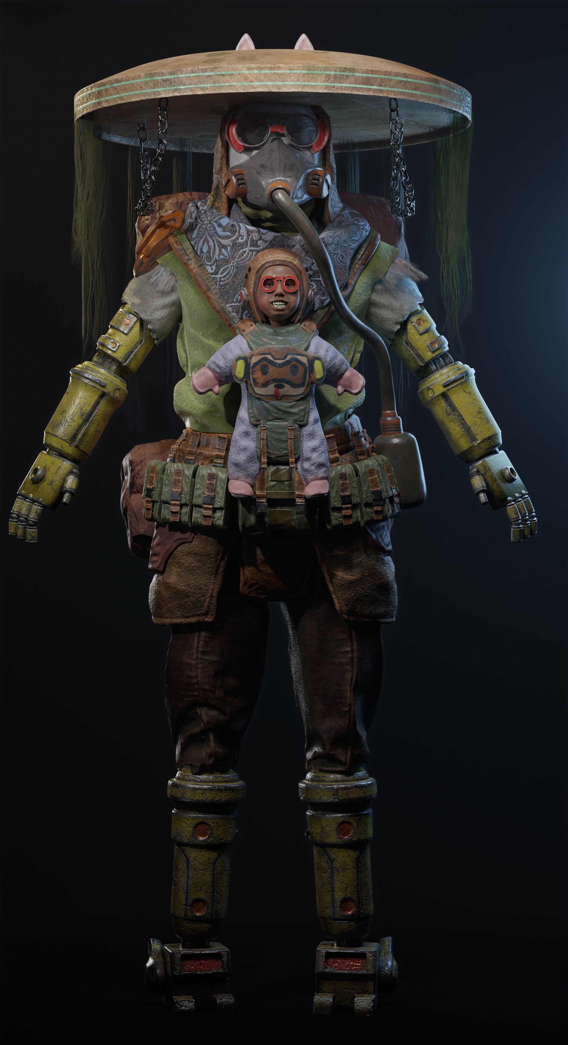 Matias Solis - "Survivor" Cyborg nanny real time model.