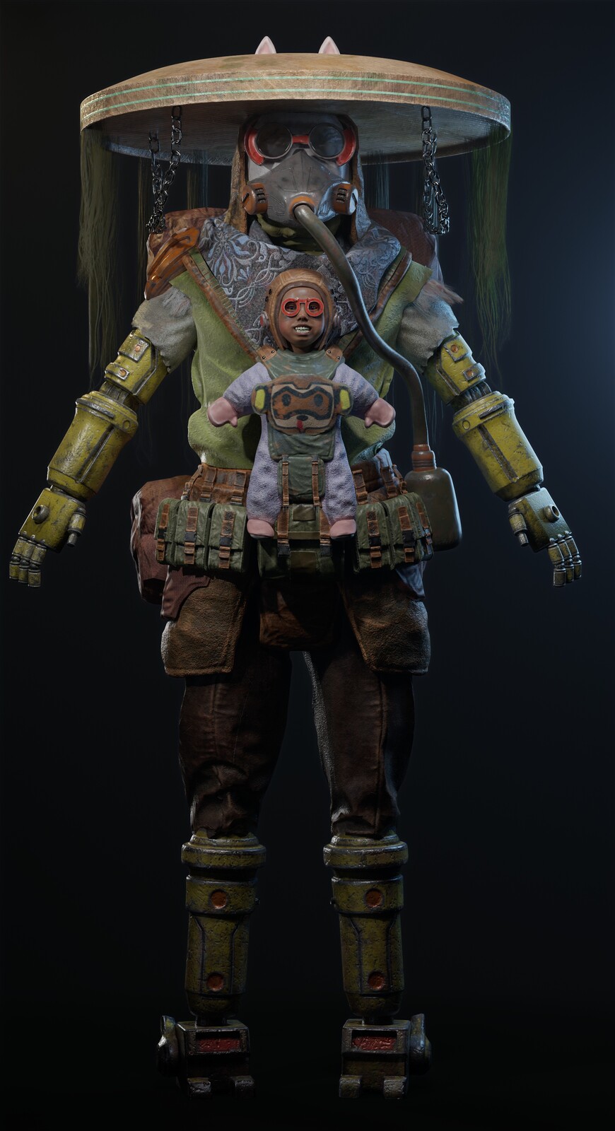 Matias Solis - "Survivor" Cyborg nanny real time model.