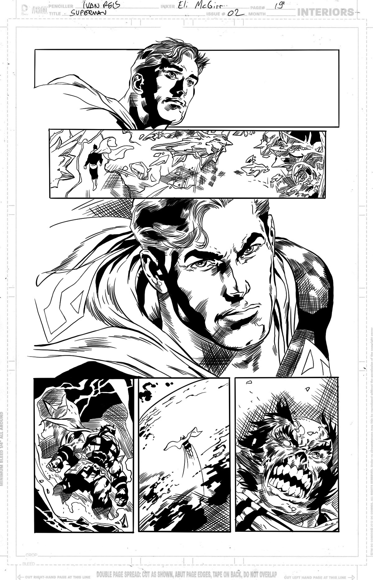 ArtStation - Superman #03 Page 19 Inked