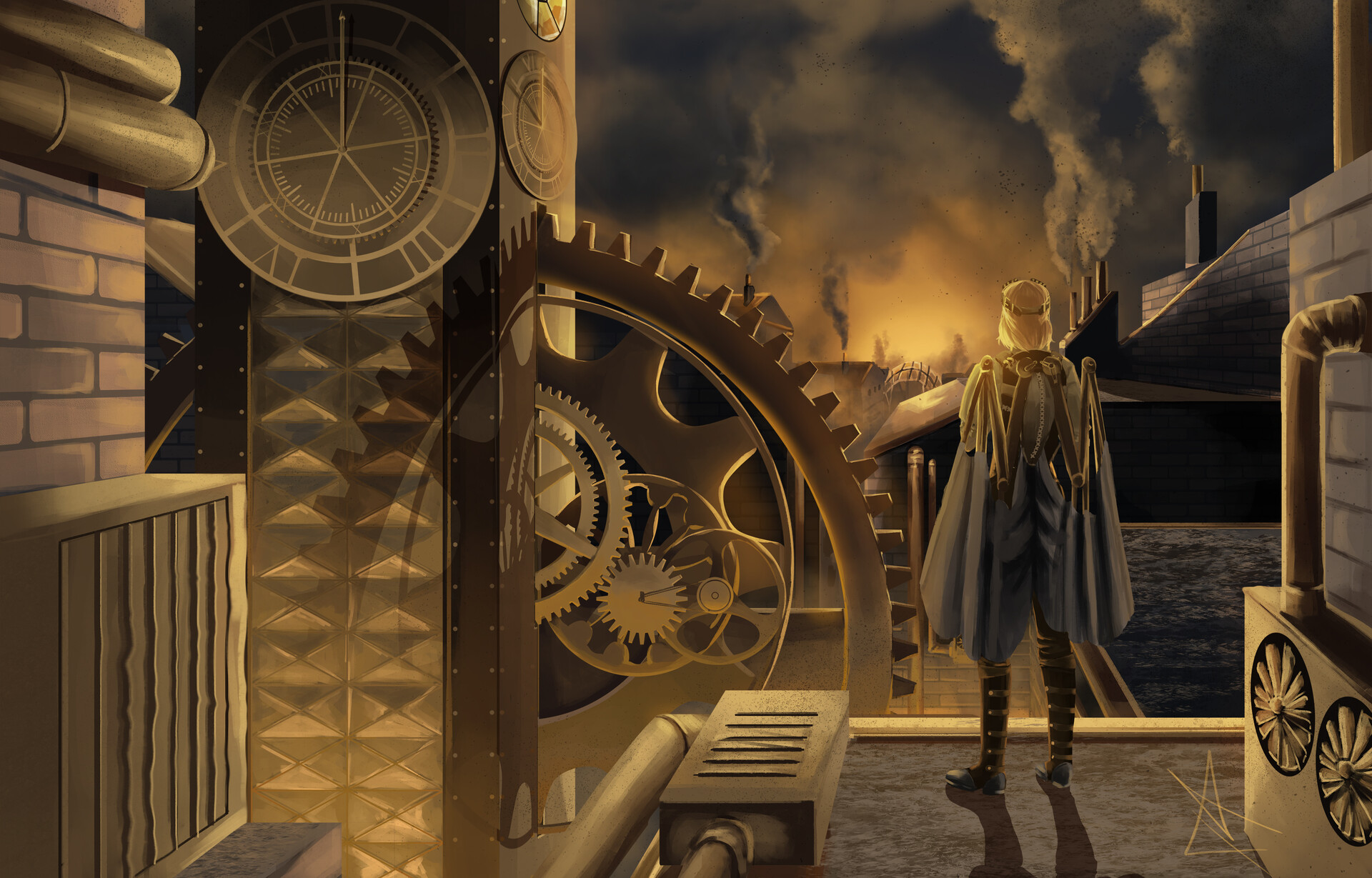 ArtStation - Steampunk City