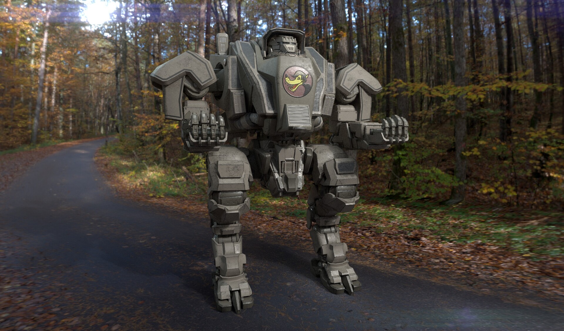 ArtStation - Onslaught HERO Pitbull Mech