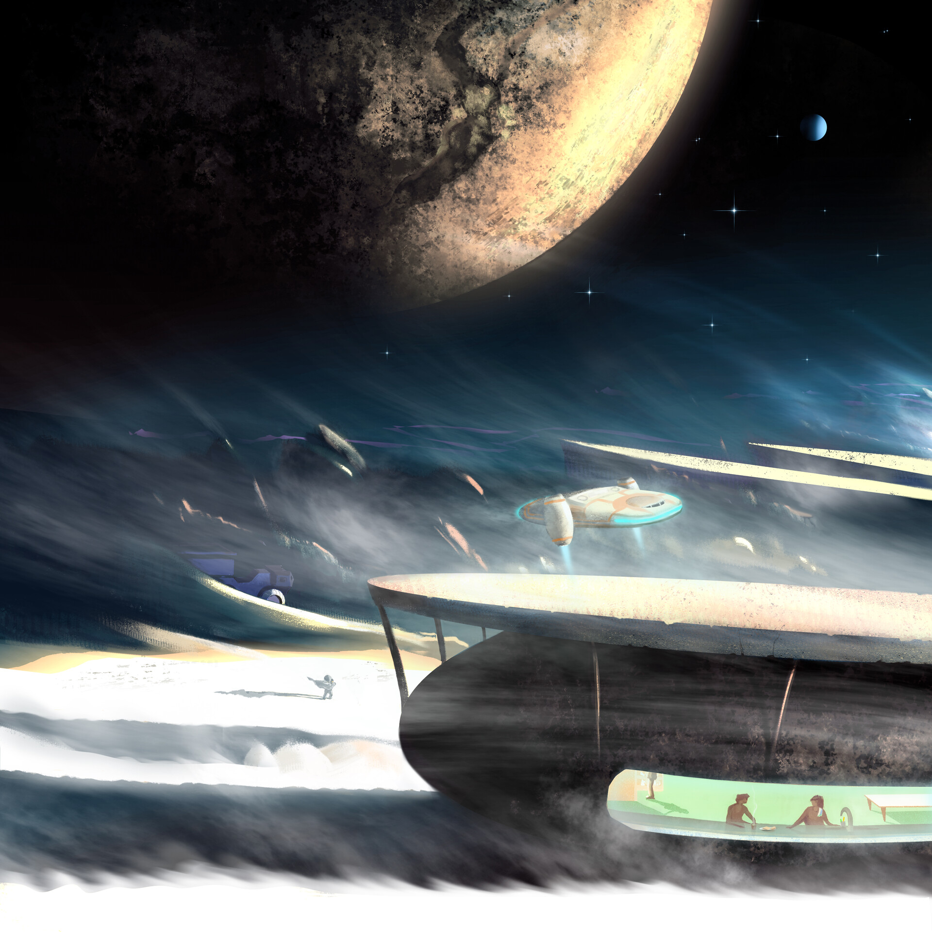 ArtStation - Morning on an alien planet