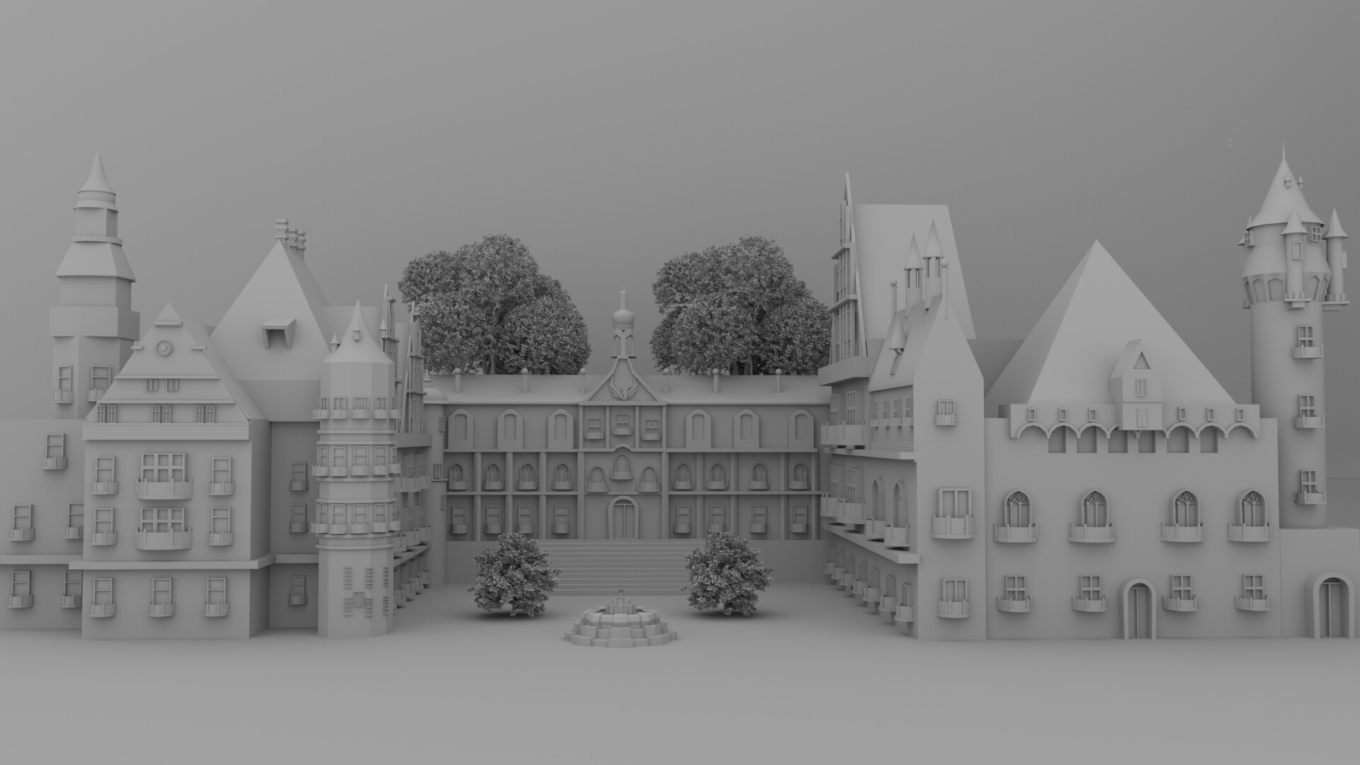 ArtStation - Exterior High poly Palace