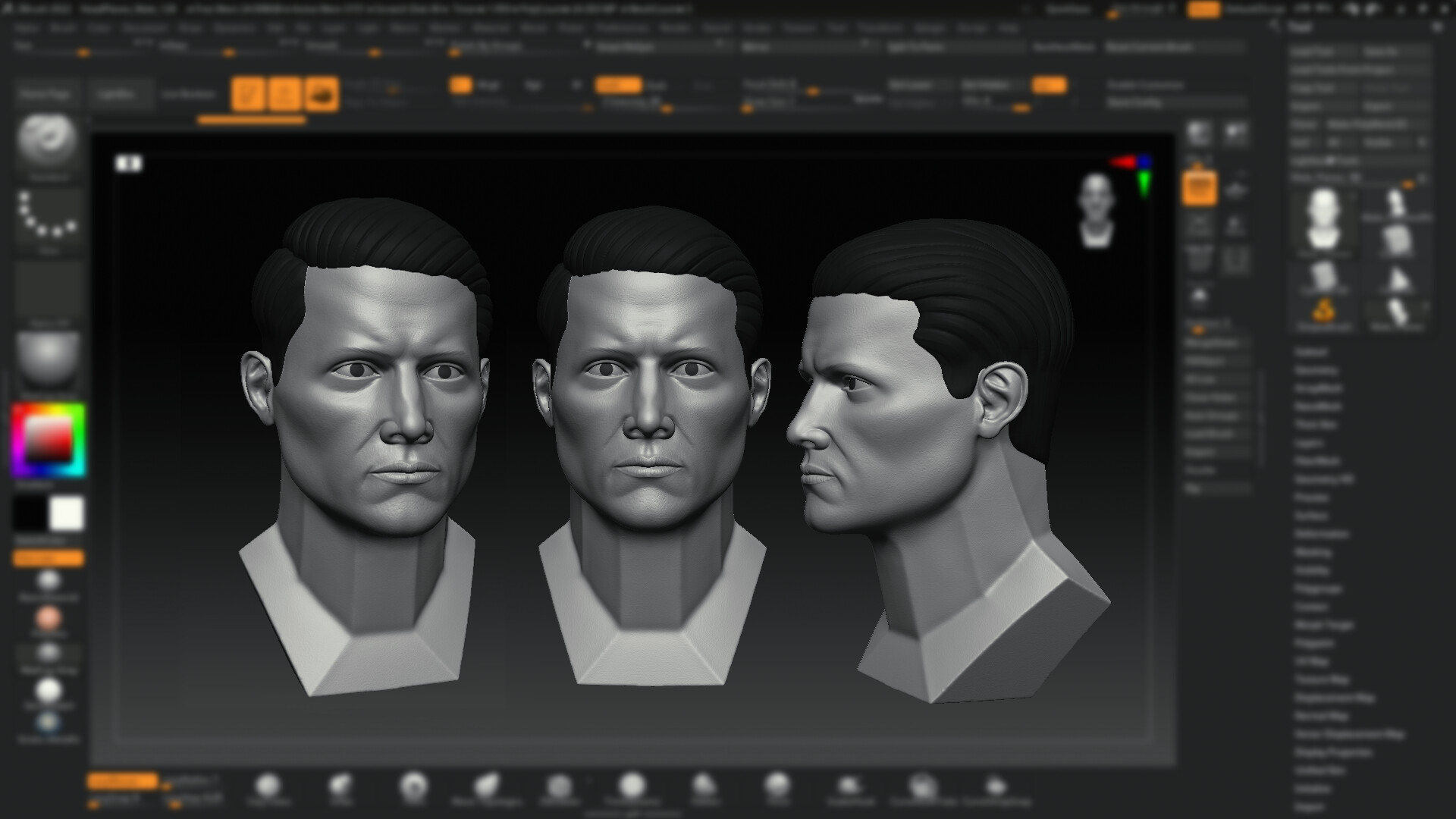 ArtStation - Male Head Practice