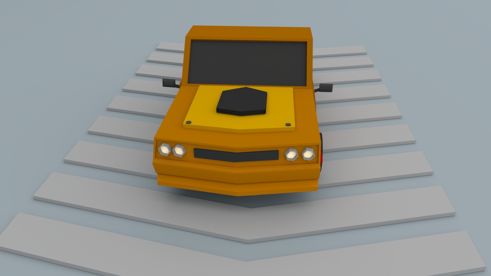 ArtStation - Low-poly-car 3D model