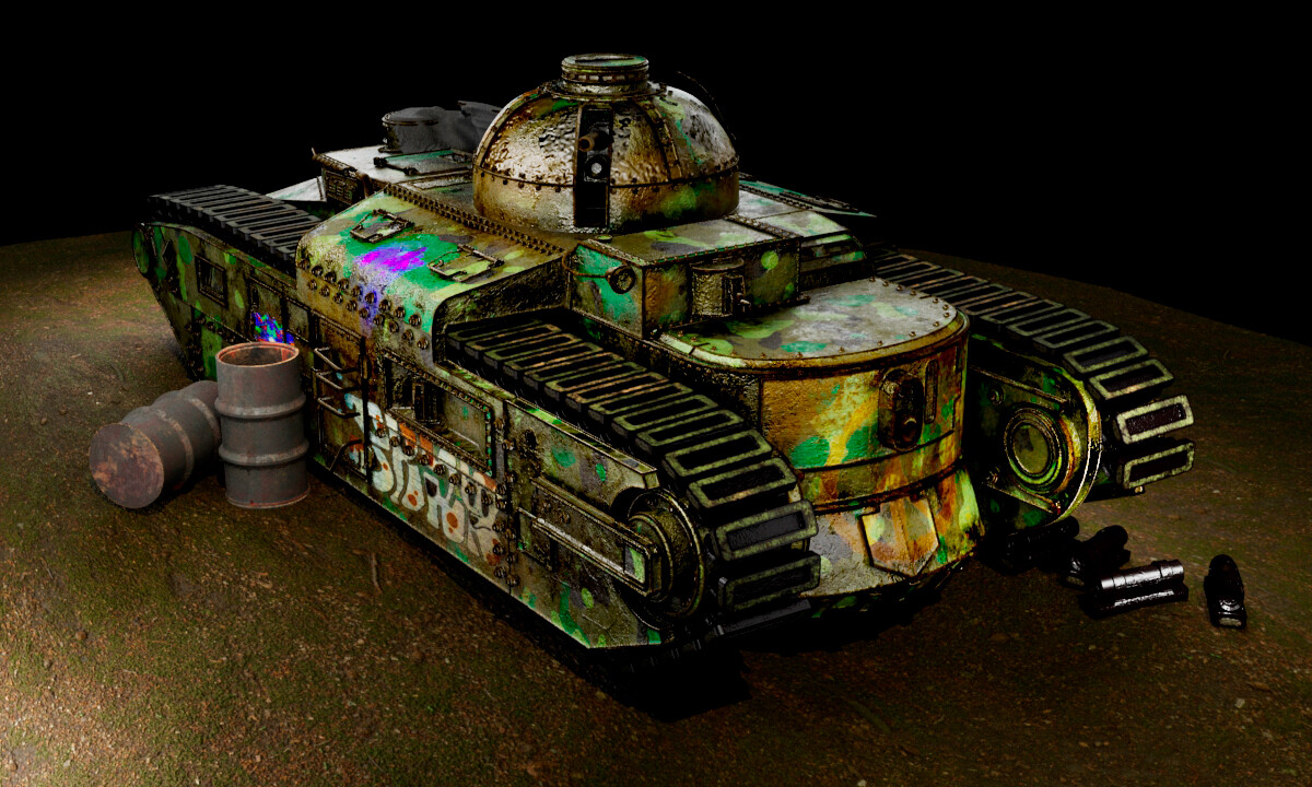 ArtStation - Old abandoned tank