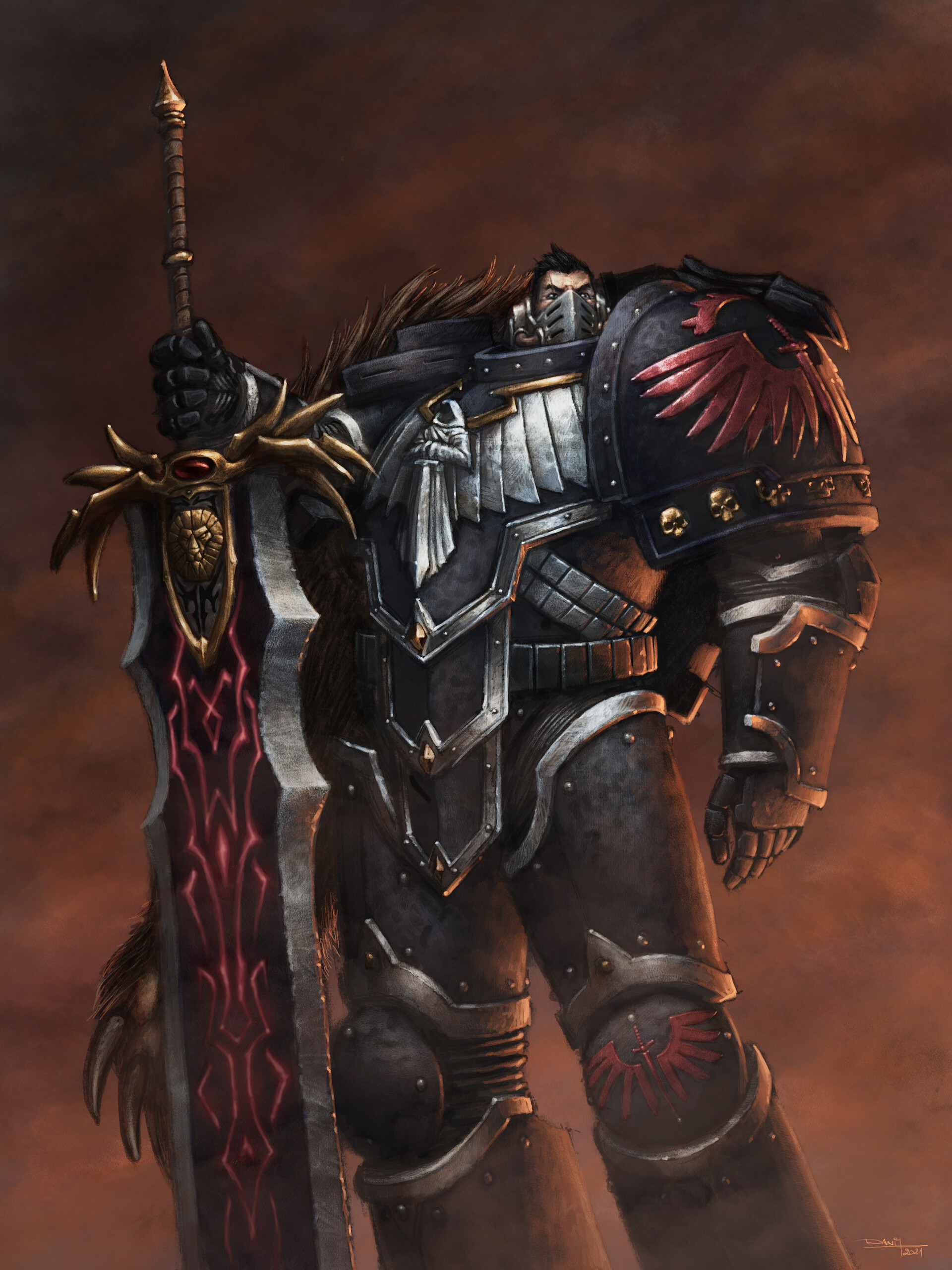 ArtStation - Dark Angels Praetor Commission