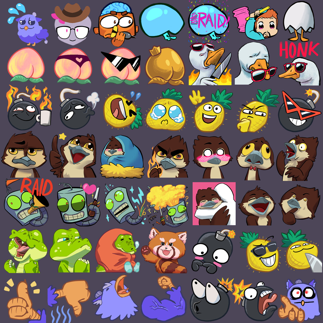 ArtStation - Custom Emojis from 2021