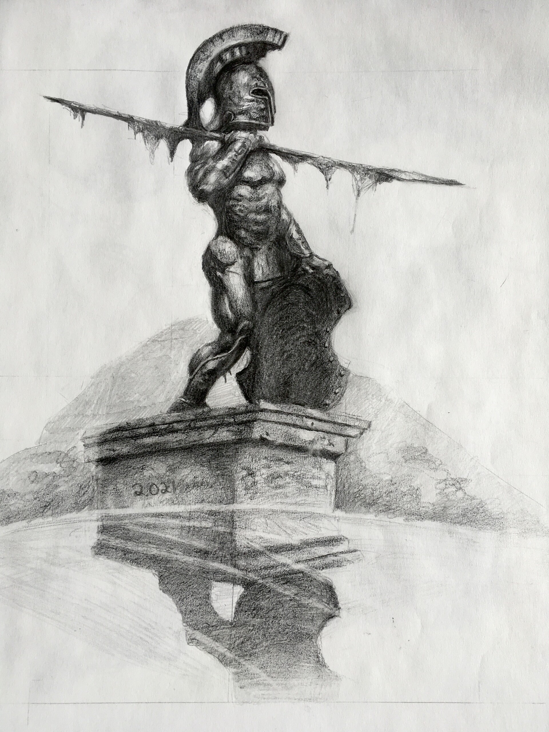 ArtStation - Atlantis, Frank Frazetta Pencil Study