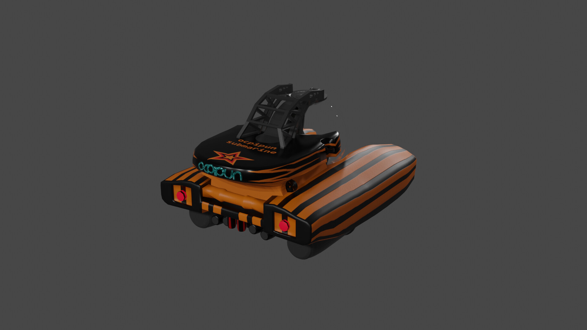pipun - Submarine Low Poly 3d Model