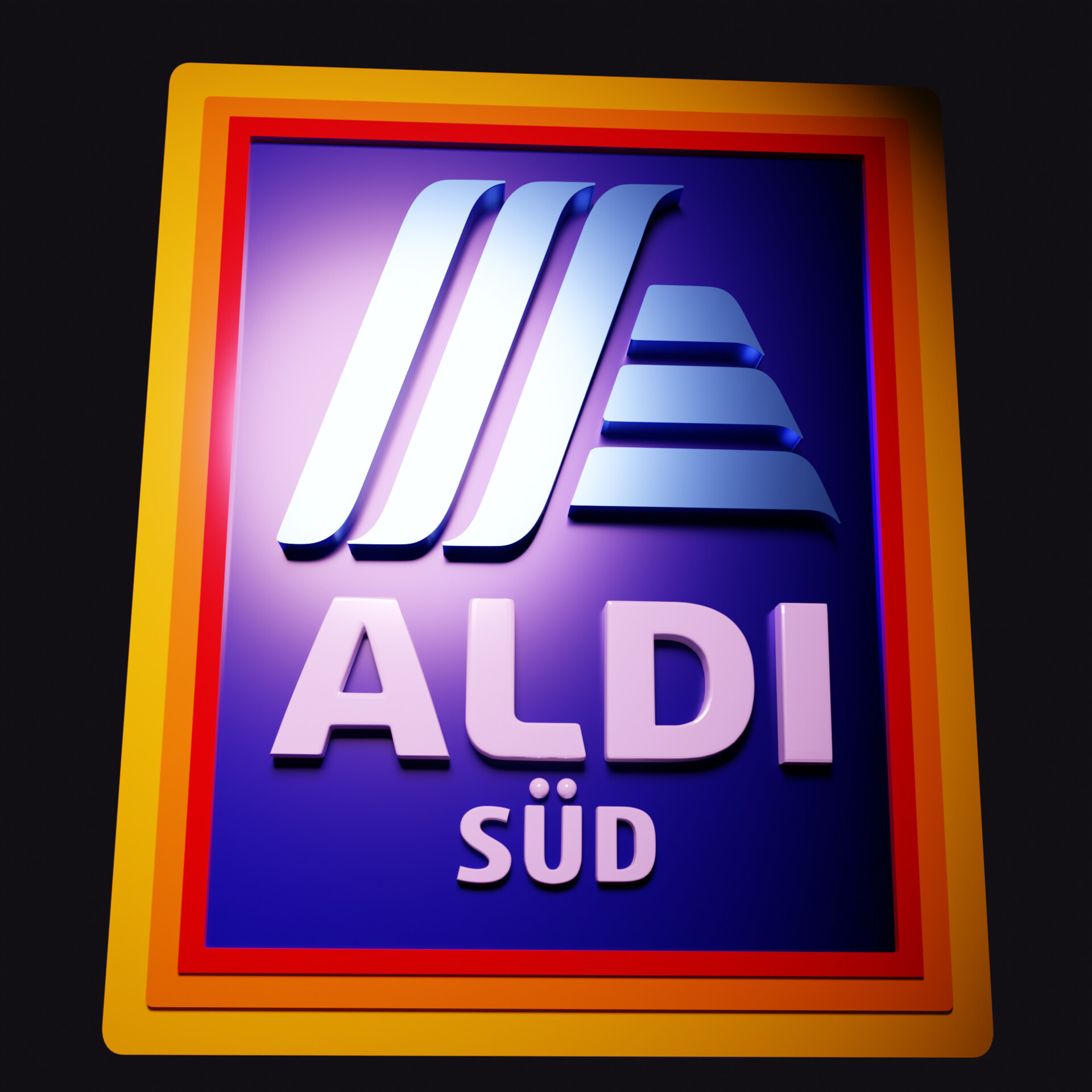 ArtStation - A company logo in 3D - Aldi