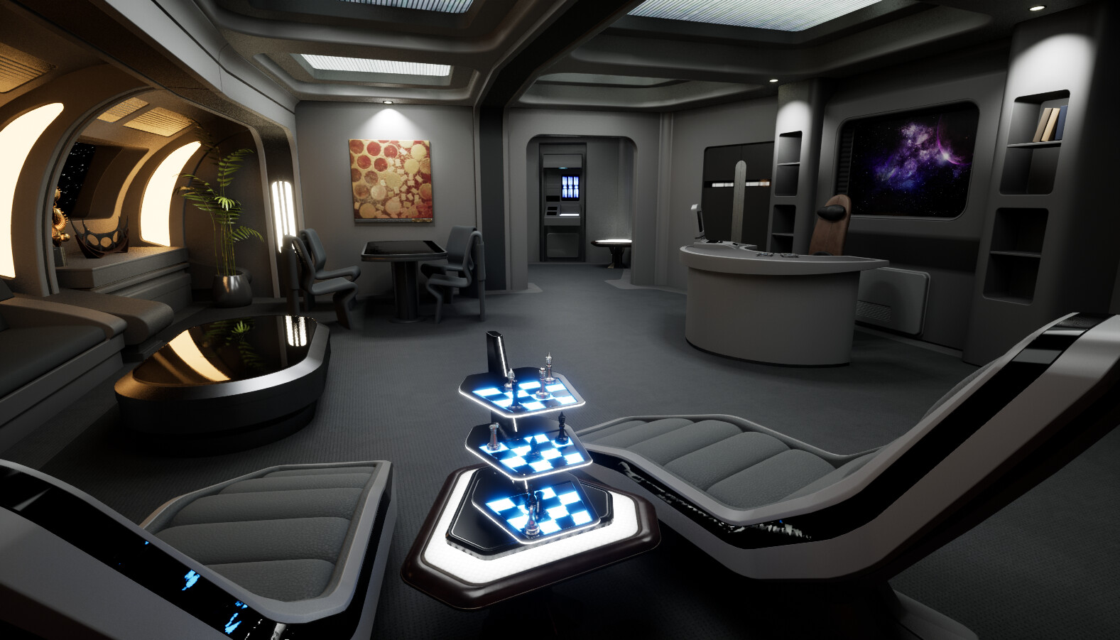 ArtStation - Janeways Quarter WIP2