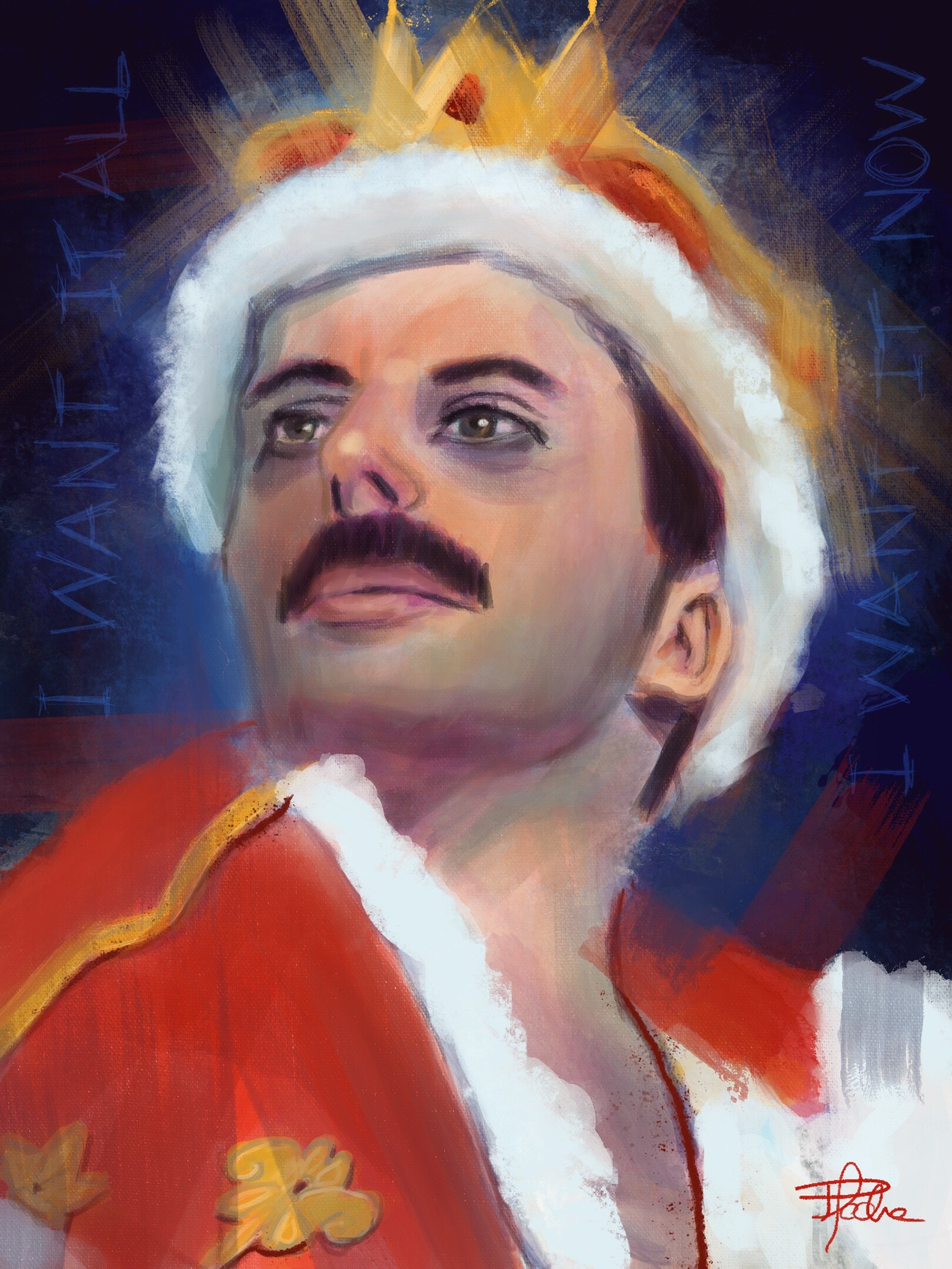 ArtStation - Freddie Mercury