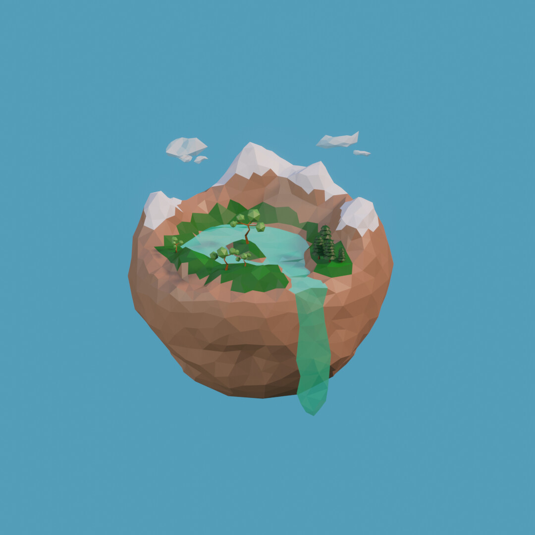 ArtStation - Low Poly Island