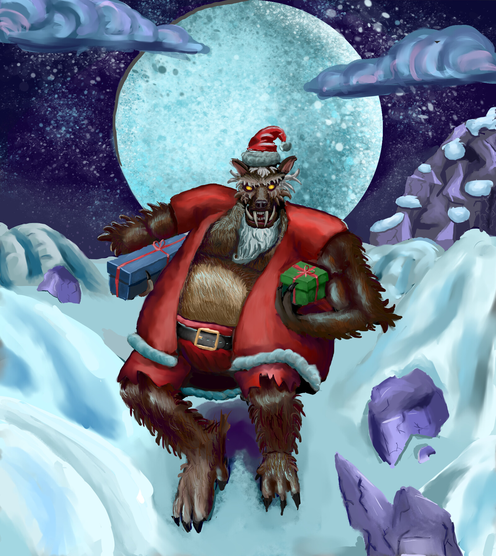 ArtStation - Santa Claws Hearthstone Fanart.