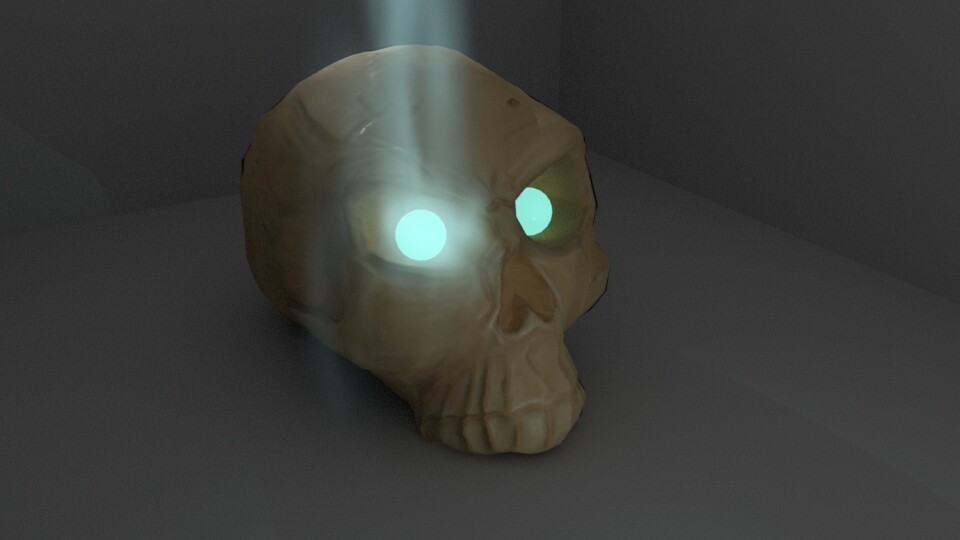 ArtStation - Stylised High-Low Poly Skull