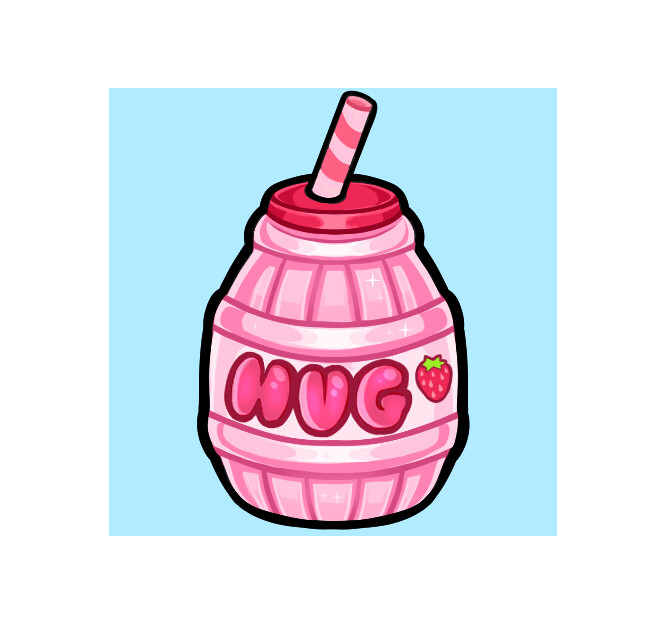 ArtStation - hug drink twitch emote
