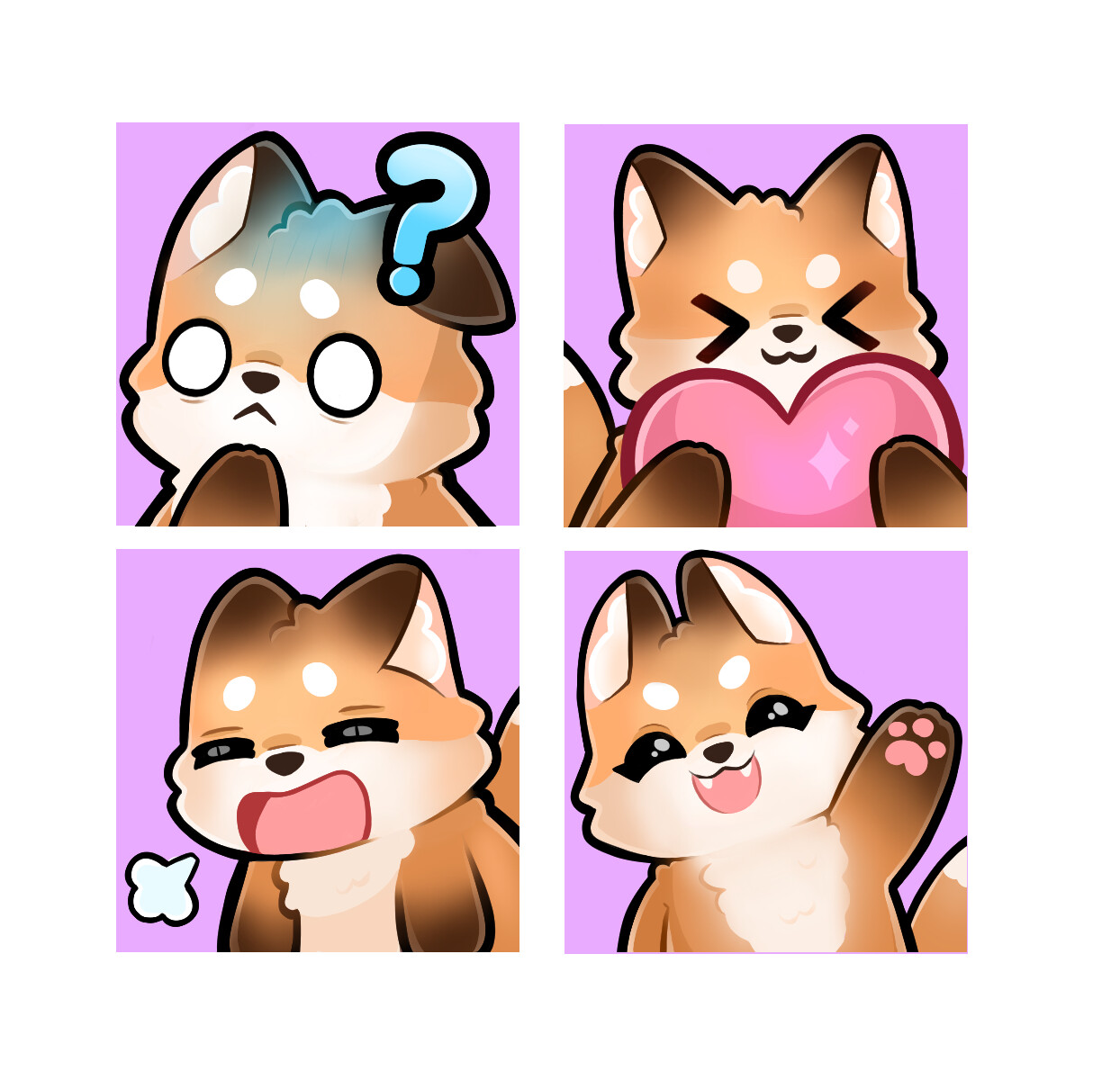 ArtStation - fox twitch emote