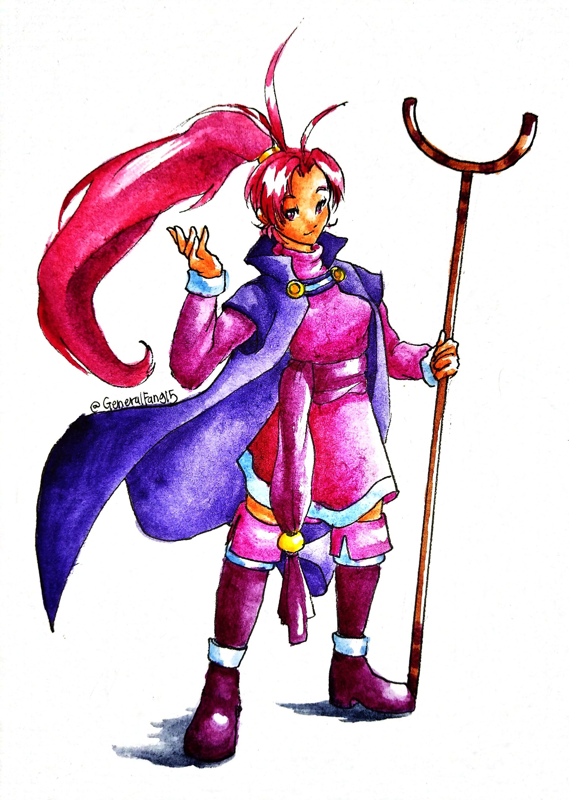 Shan Fang Tan - Character Redesign Practice with Golden Sun Characters