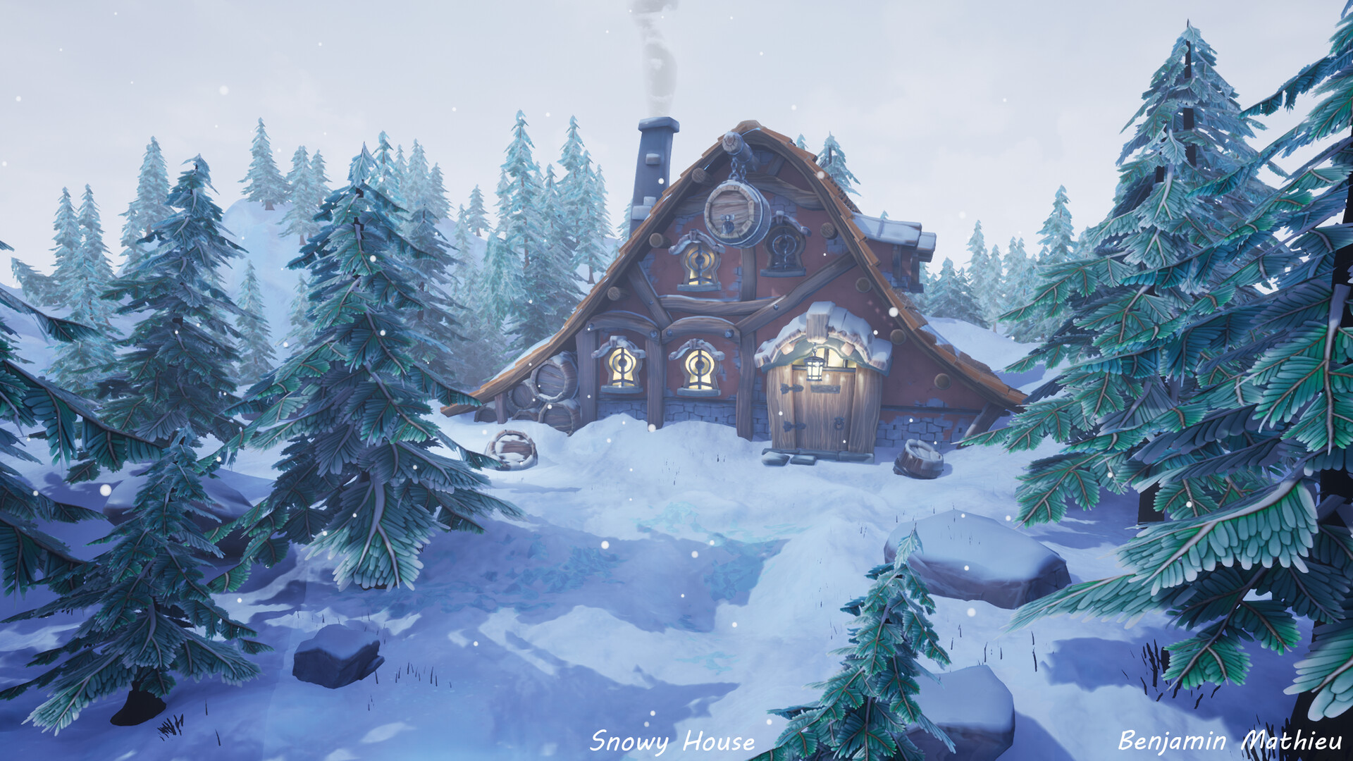 Benjamin Mathieu - Snowy Tavern
