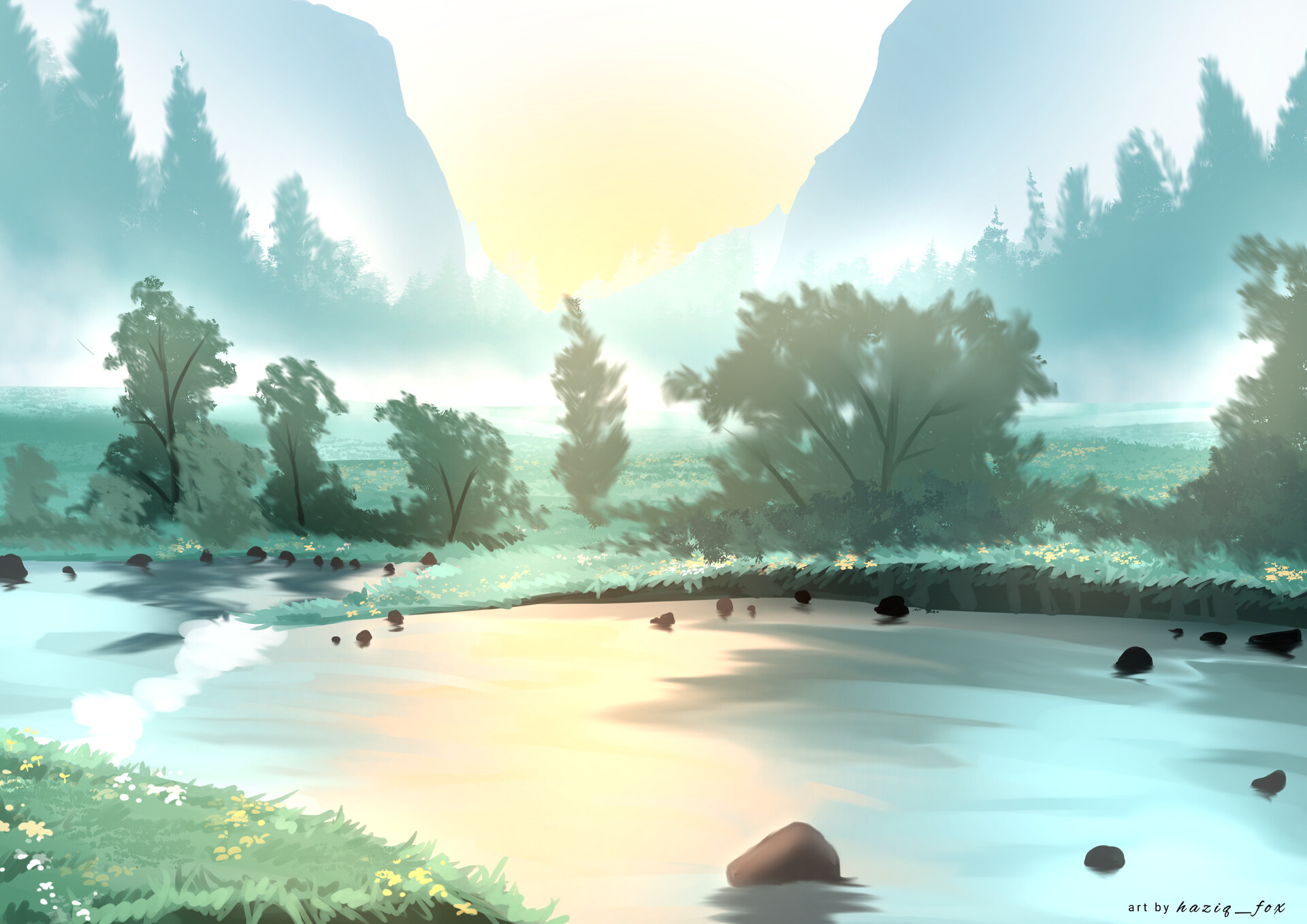 ArtStation - Landscape Sketch Practice