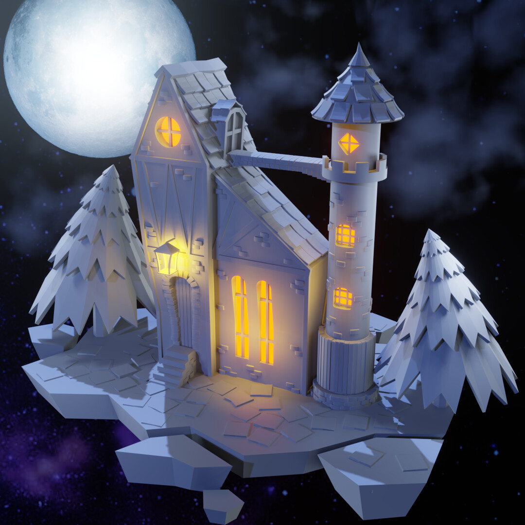 ArtStation - LoPoly Castle
