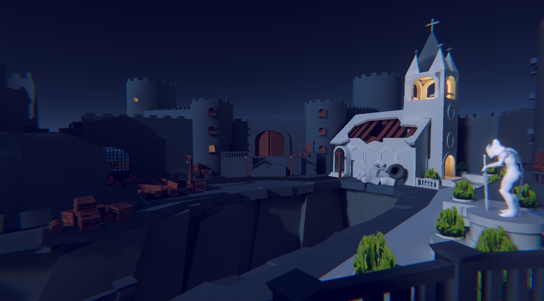 ArtStation - Unity level design: Ruined Fort