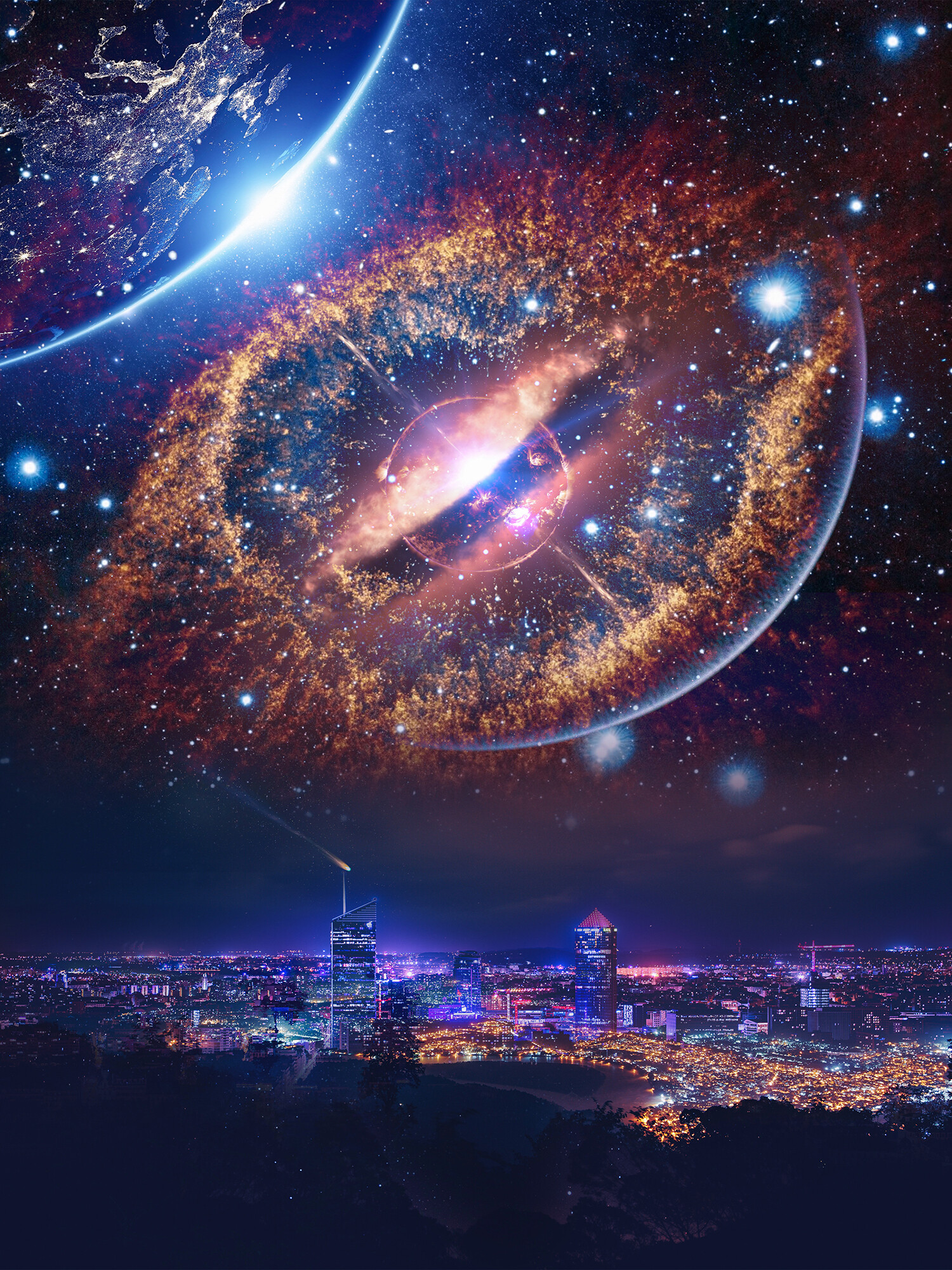 ArtStation - Night time Galaxy