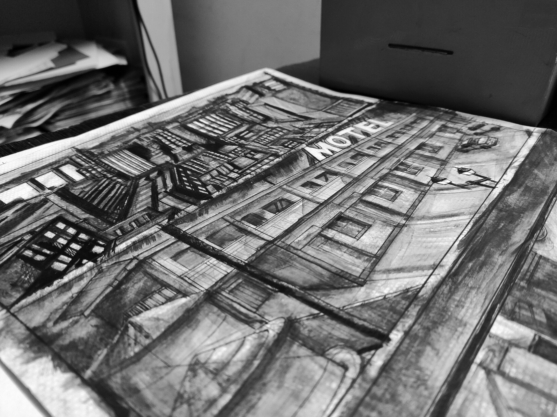 ArtStation - ink city.