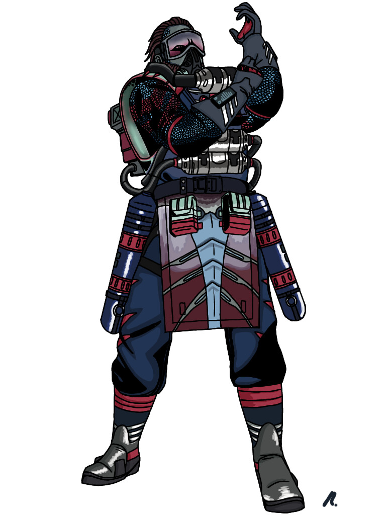 ArtStation - apex legends caustic fan art something smells fishy