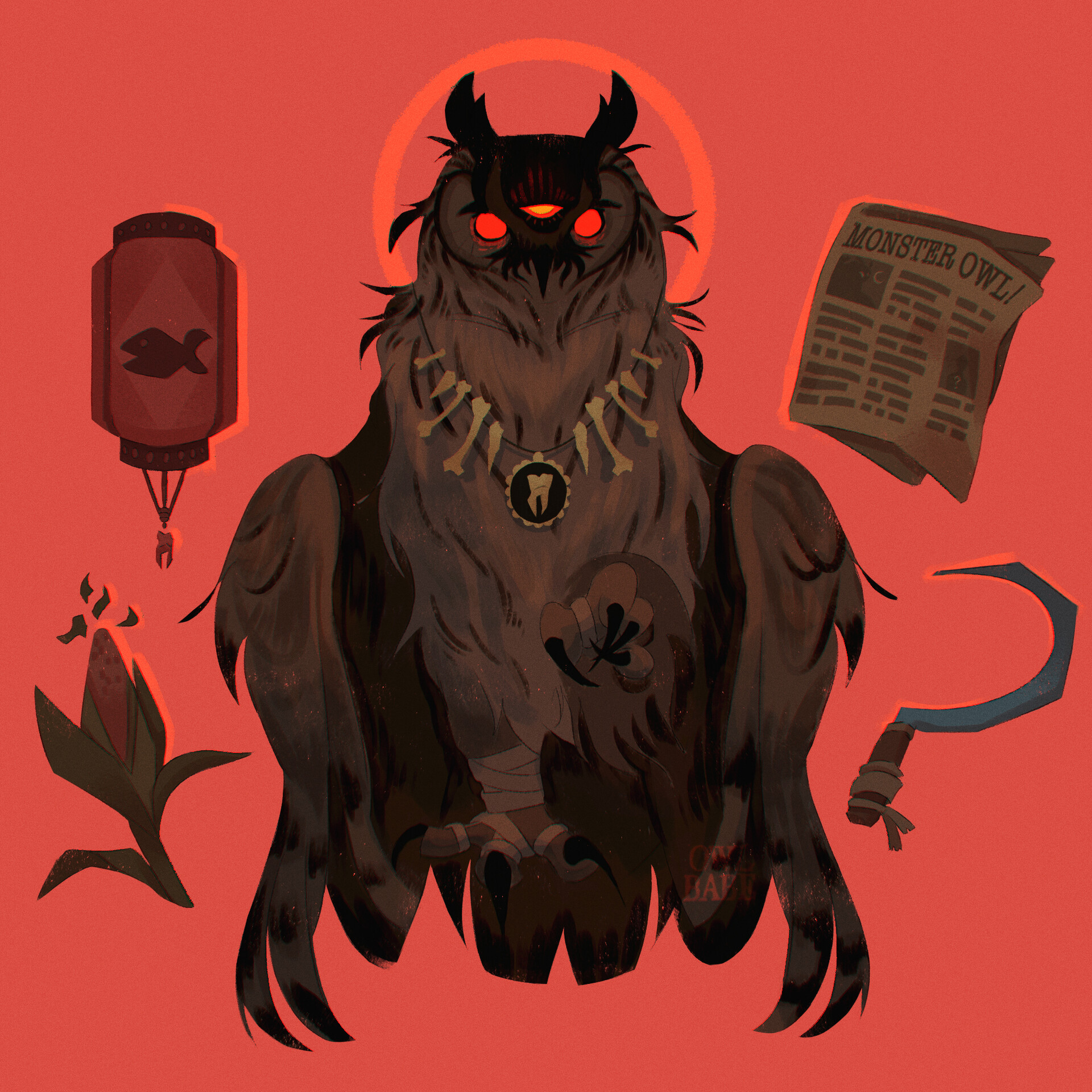 ArtStation - Madagascar Monster Owl