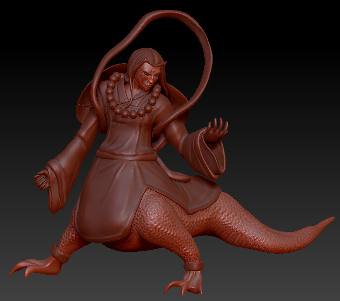 David Lin - Spirit and Student (Character Sculpt)