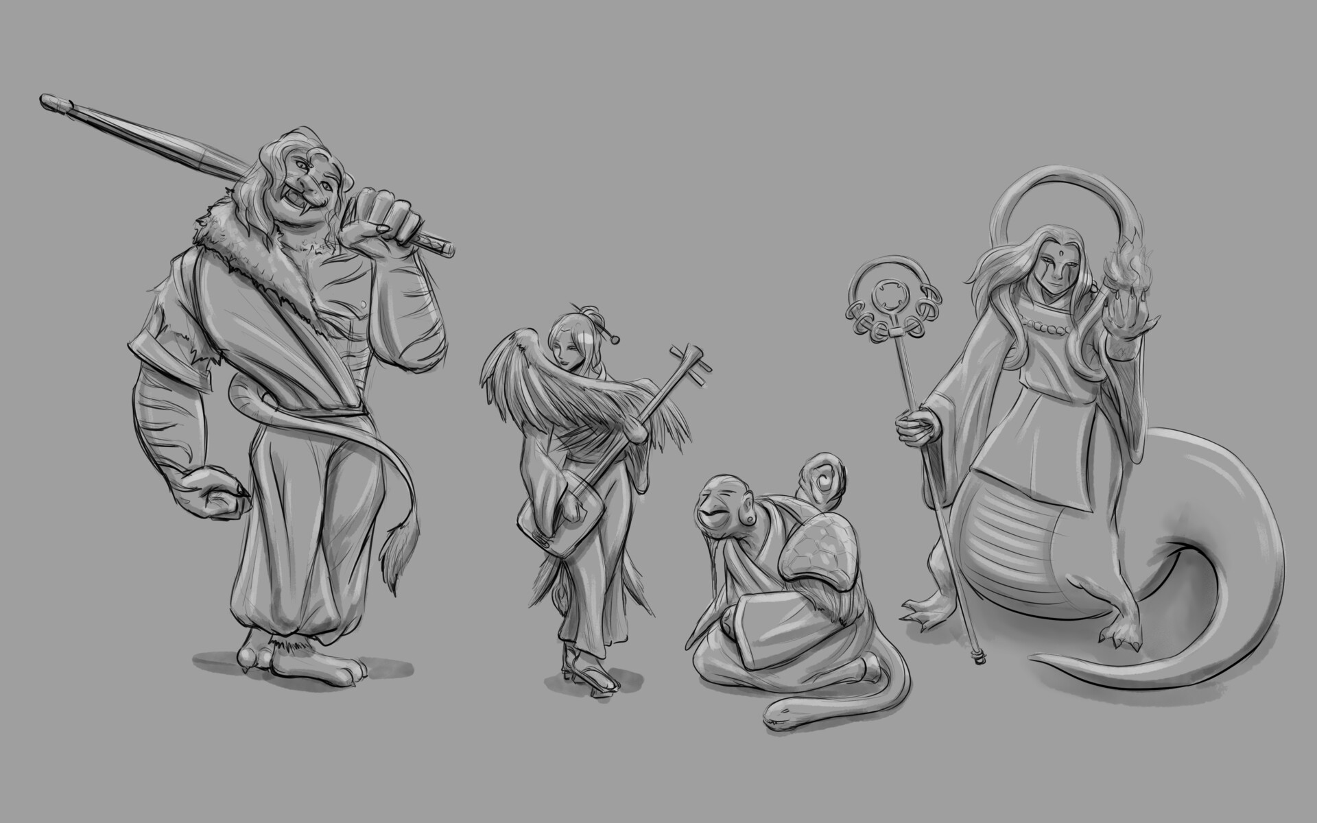 David Lin - Spirit and Student (Character Sculpt)